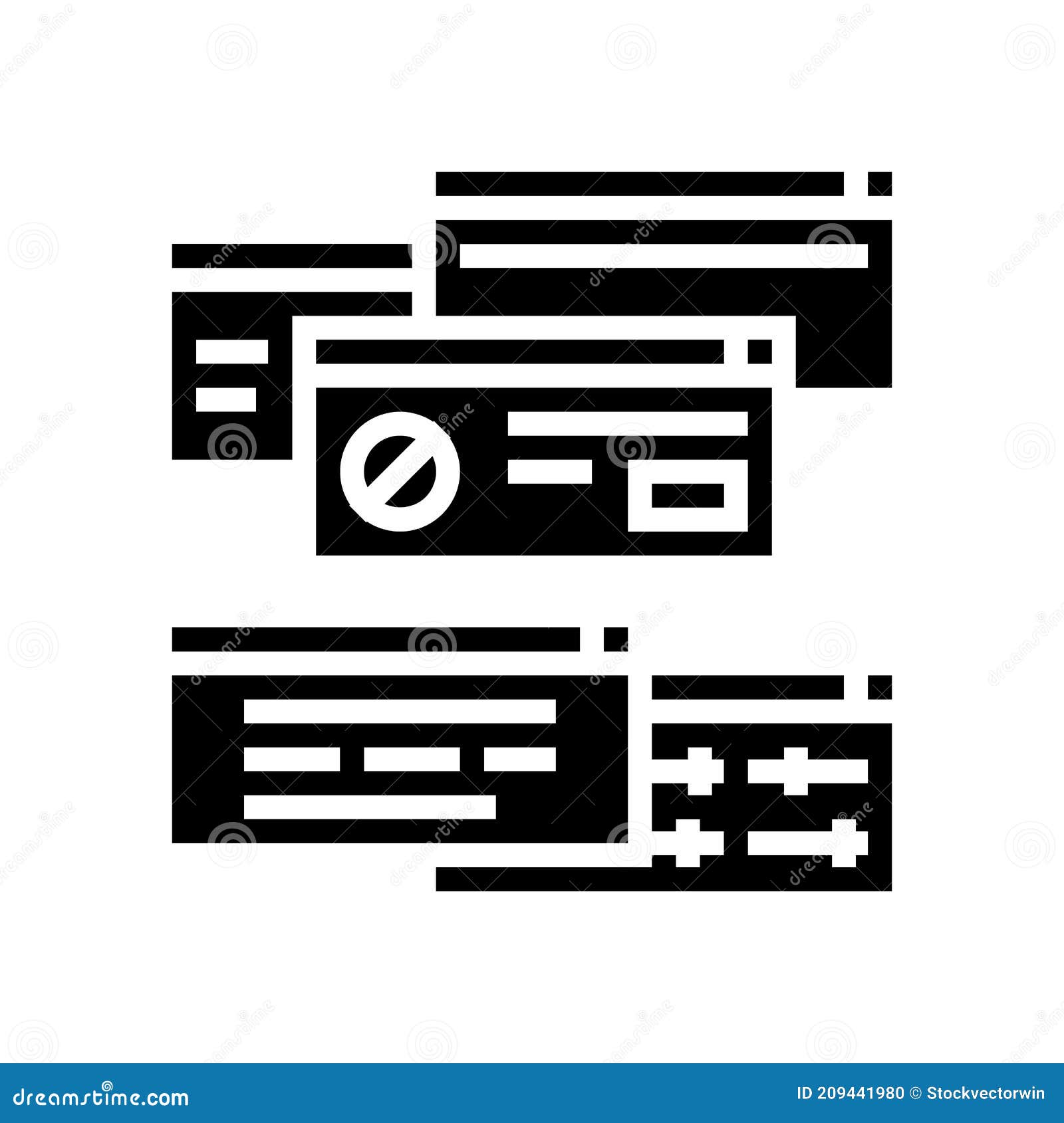 Computer Customization Glyph Icon Vector Illustration Stock Vector ...