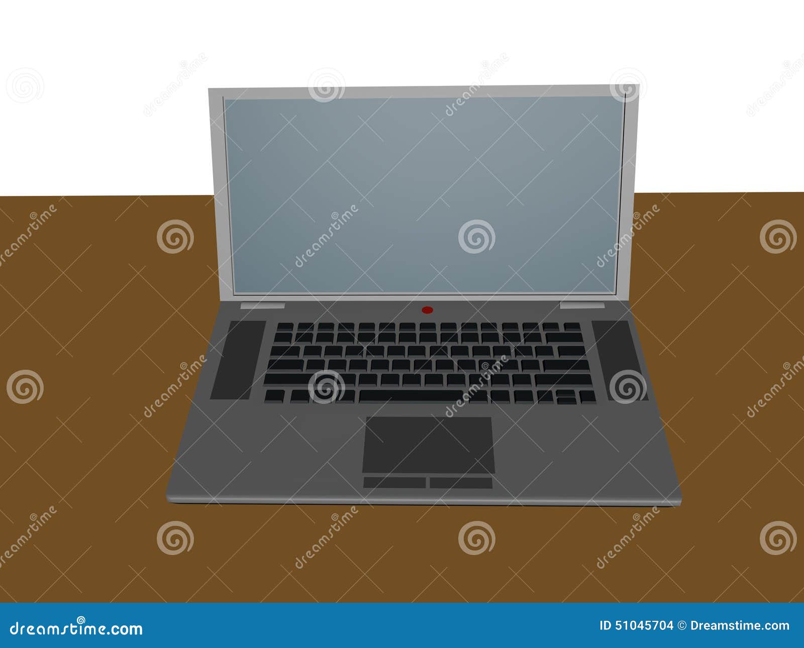 Computer 3d front view stock illustration. Illustration of technology ...