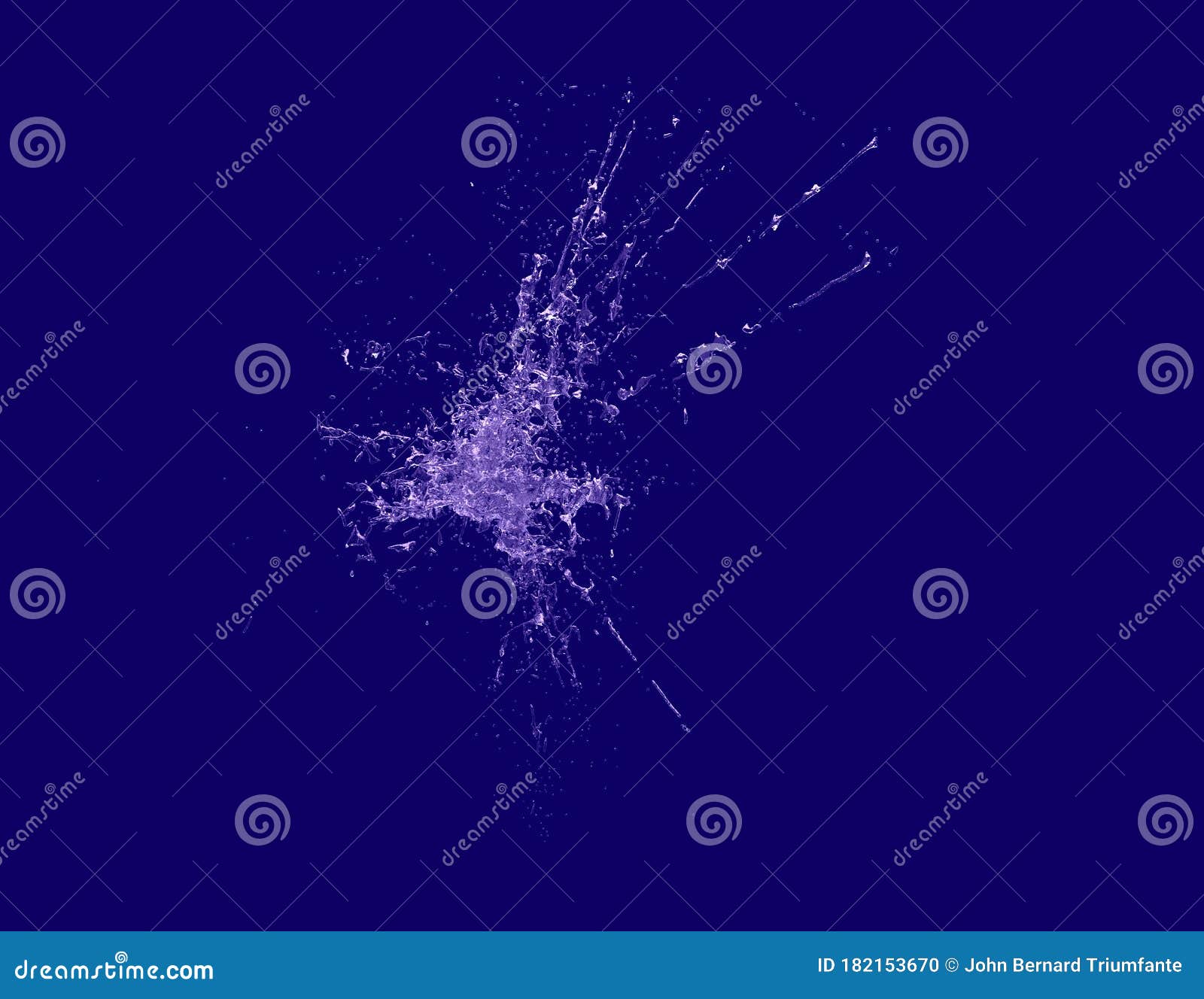 Liquid Splash Art on Blue Background Stock Illustration - Illustration ...