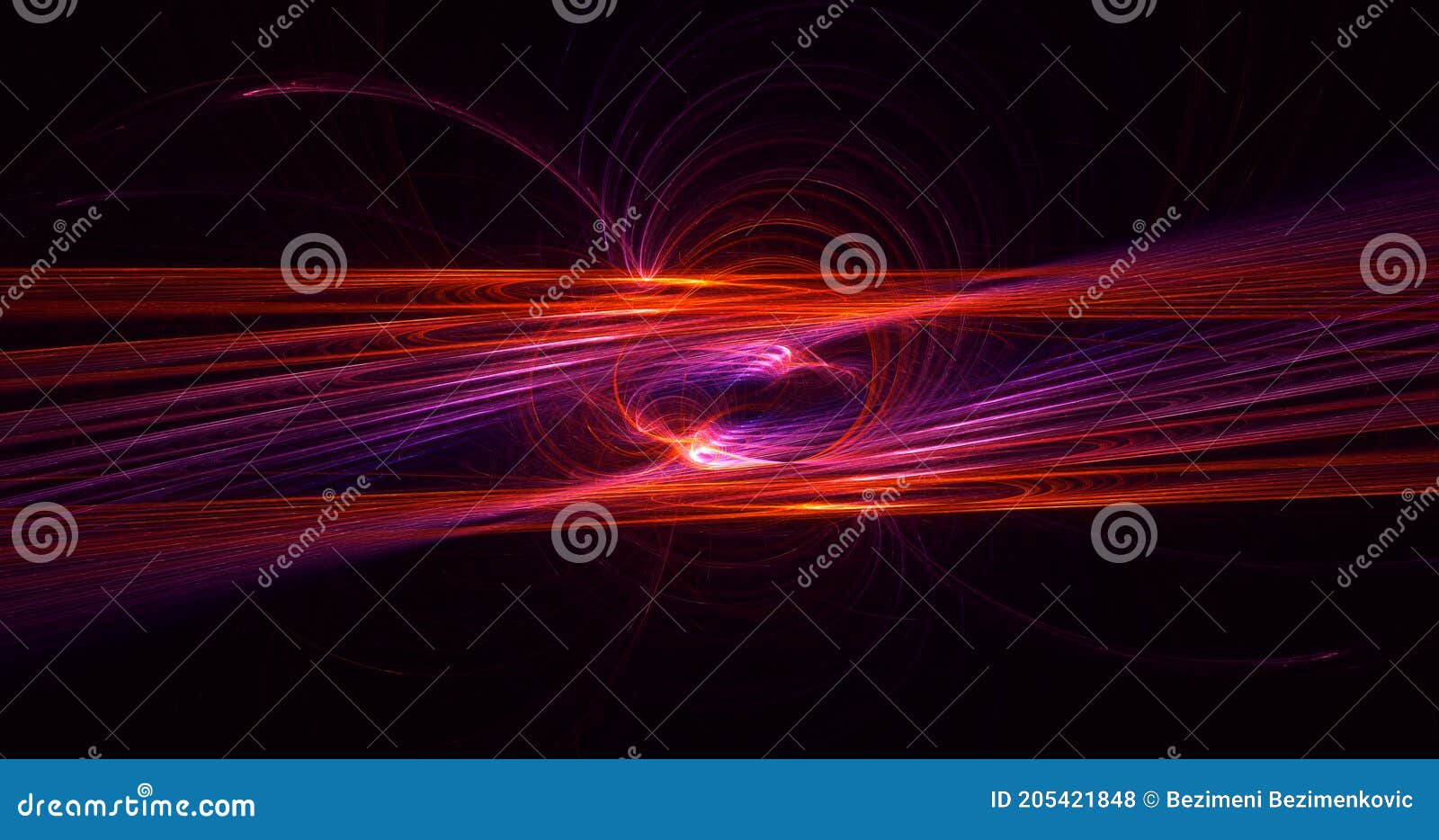 3D Rendering Abstract Multicolor Fractal Light Background Stock ...