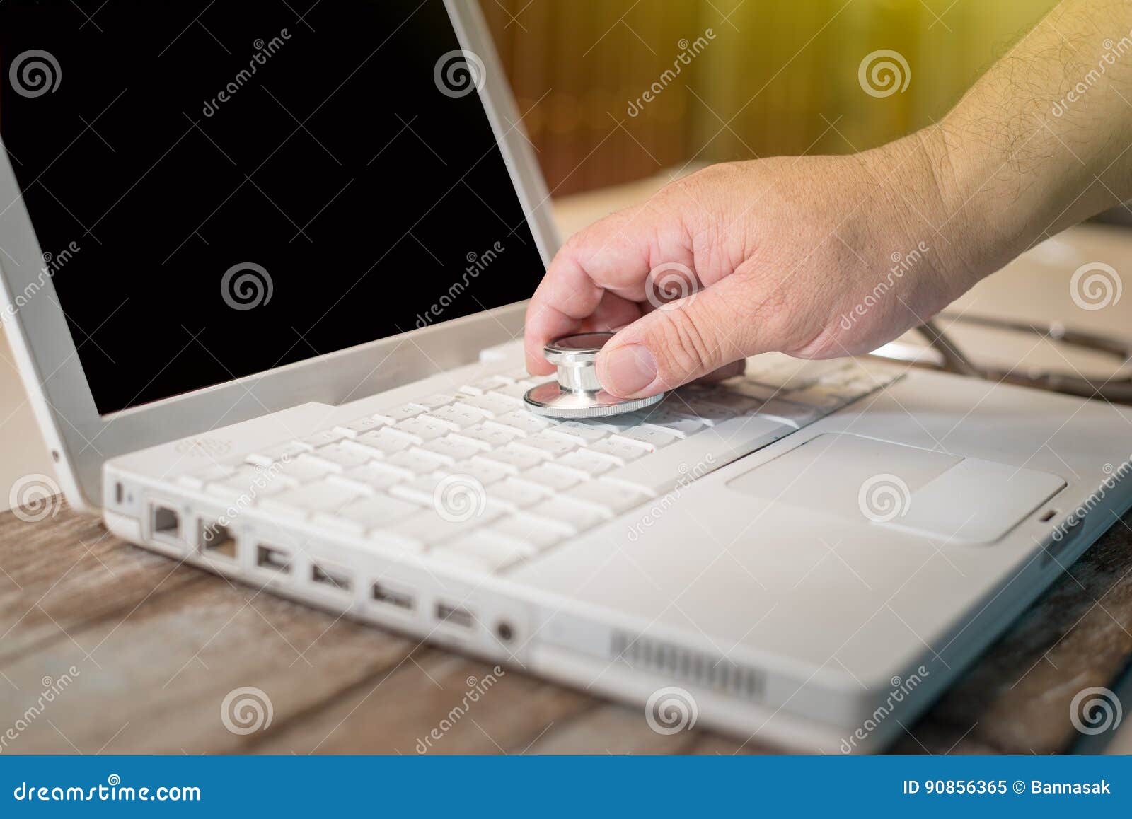 Computer or Data Analysis - Stethoscope Over a Laptop Computer Stock ... Computer or Data Analysis - Stethoscope Over a Laptop Computer Stock ...