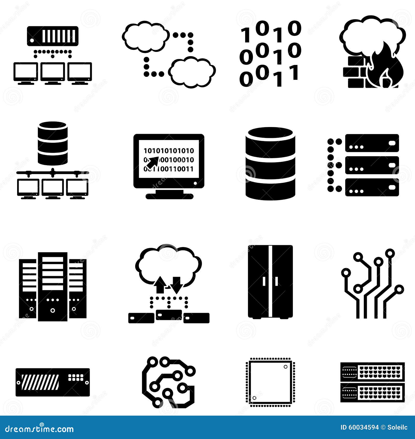 Computer, Cyber Security, Data and Cloud Computing Stock Vector ...