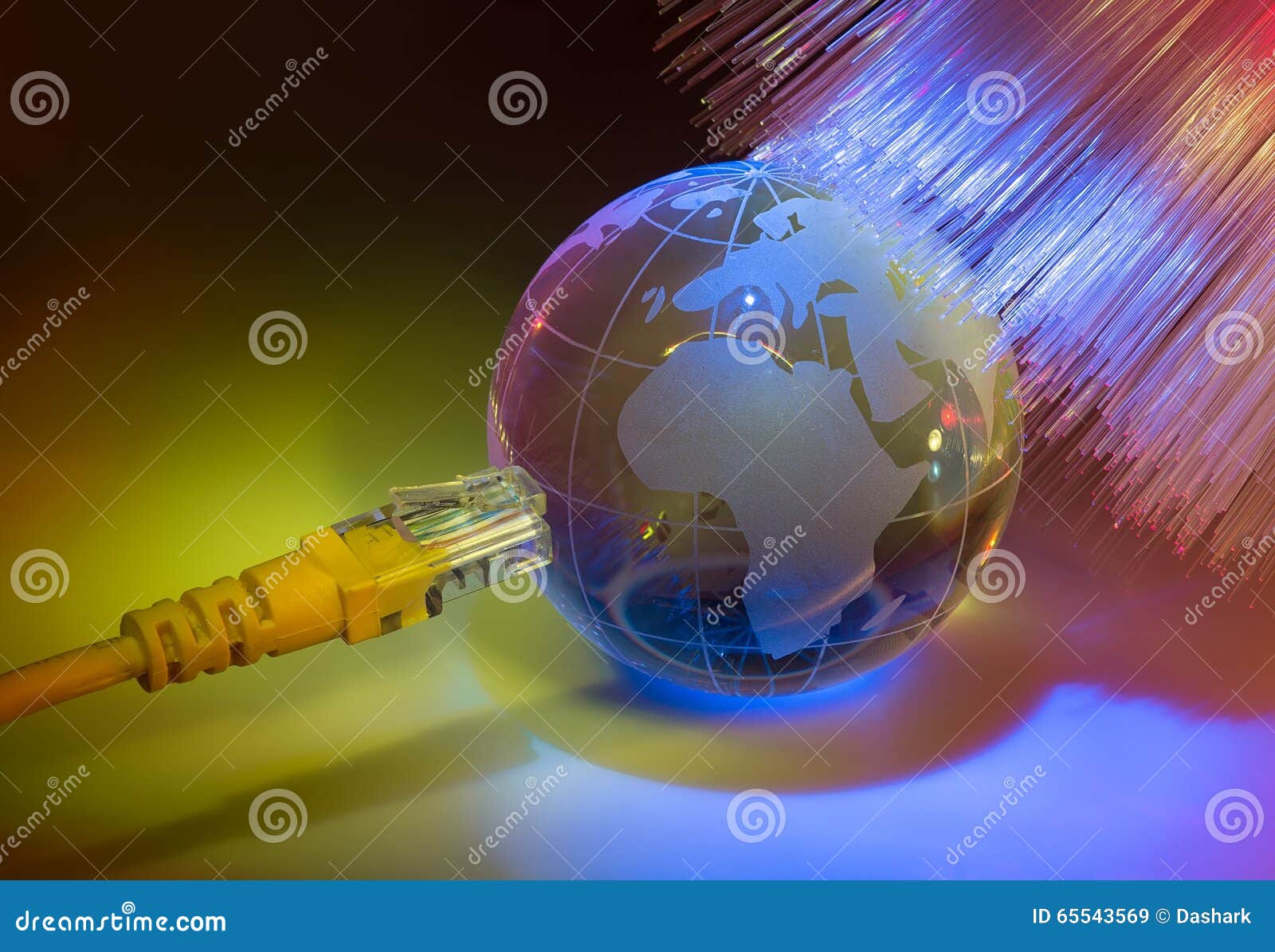 Computer Data Concept with Earth Globe Stock Image - Image of future ...