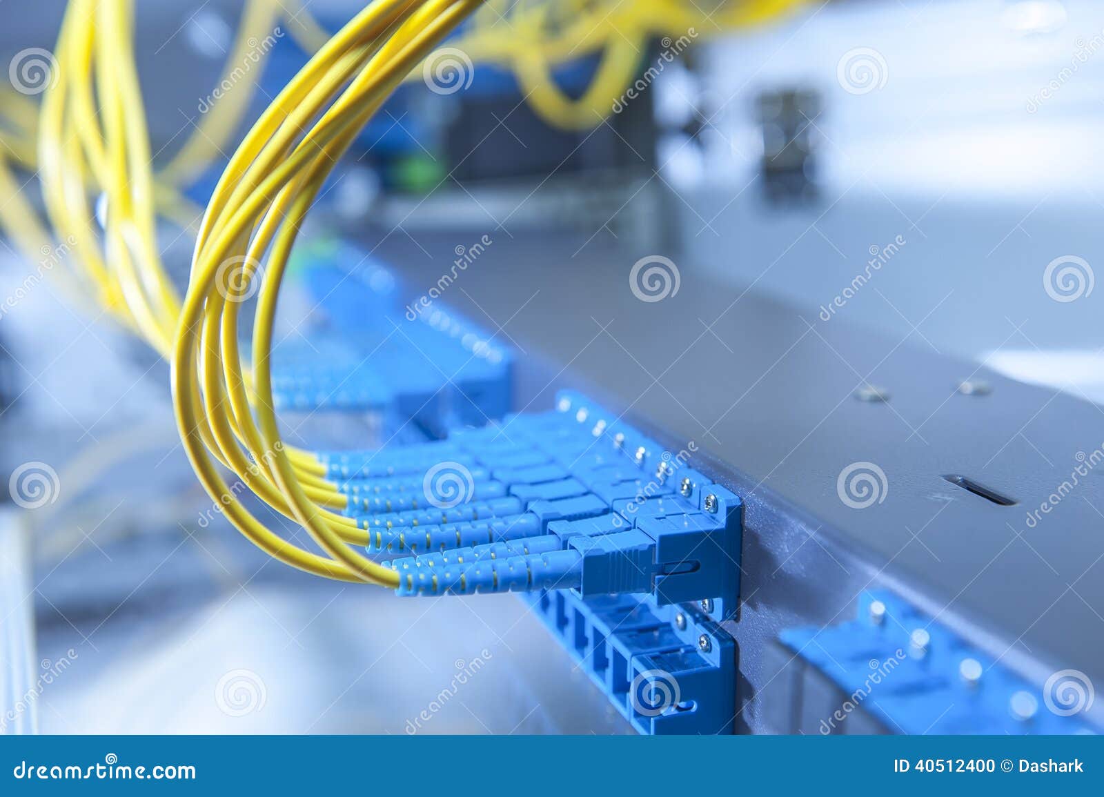 Computer Data Concept with Fiber Optic for Communication Stock Photo ...