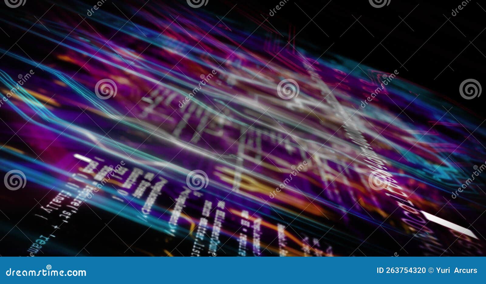 Computer Data, Digital Fintech and Futuristic Coding Software for ...