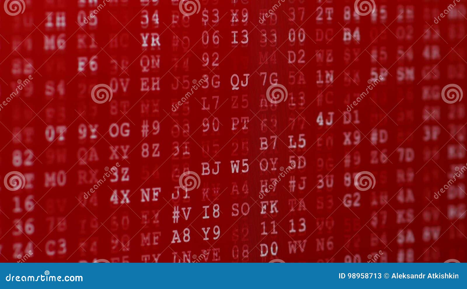 Computer data error stock video. Video of code, ciphertext - 98958713