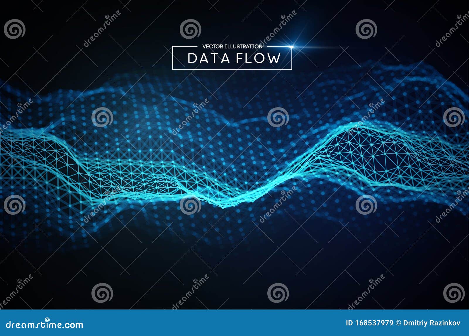 Computer Data Flow Background. Vector EPS 10. Big Data Network ...