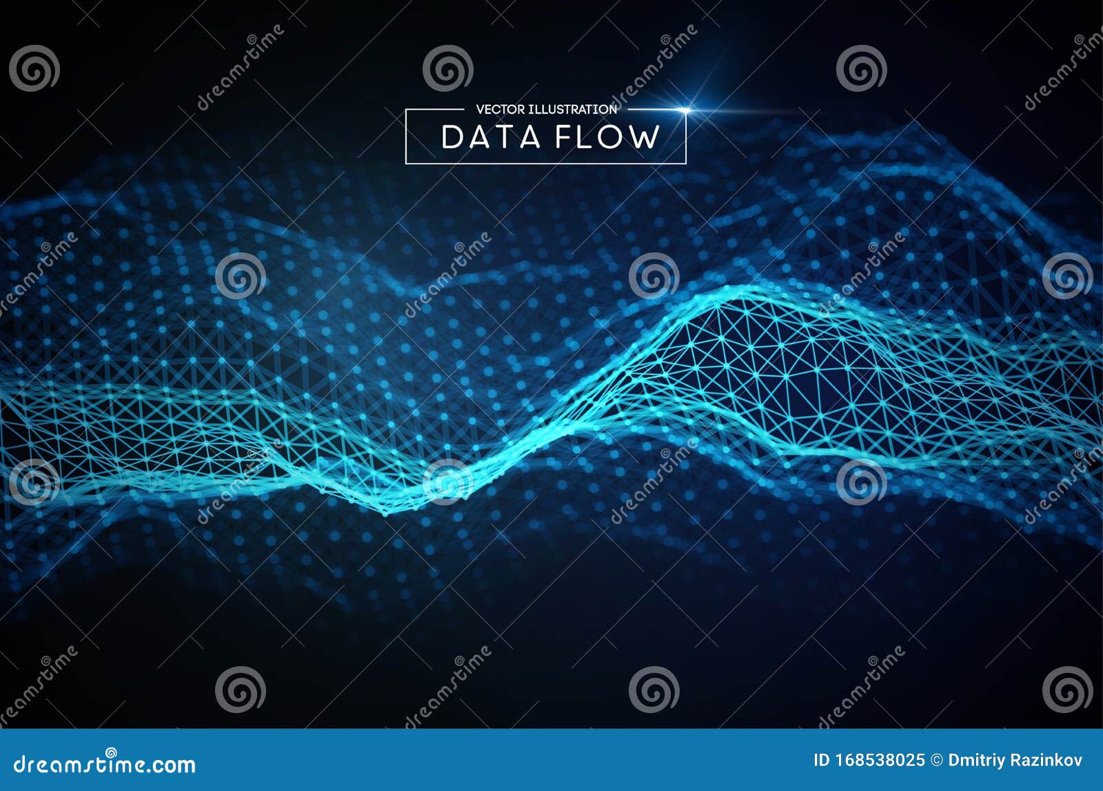 Computer Data Flow Background. Vector EPS 10. Big Data Network ...