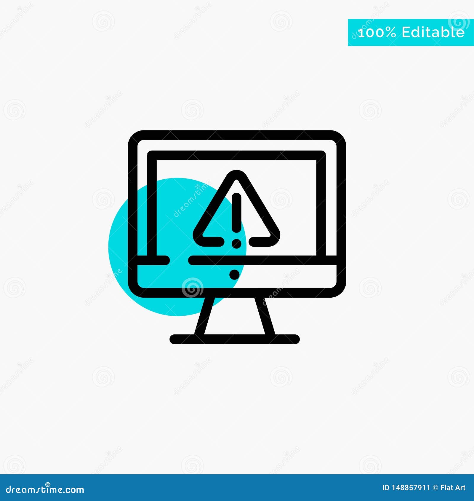 Computer, Data, Information, Internet, Security Turquoise Highlight Circle Point Vector Icon ...