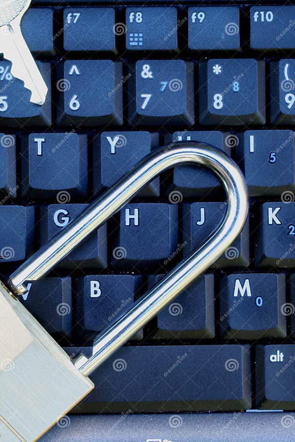 Computer Data Privacy & Security Stock Image - Image of electronic ...