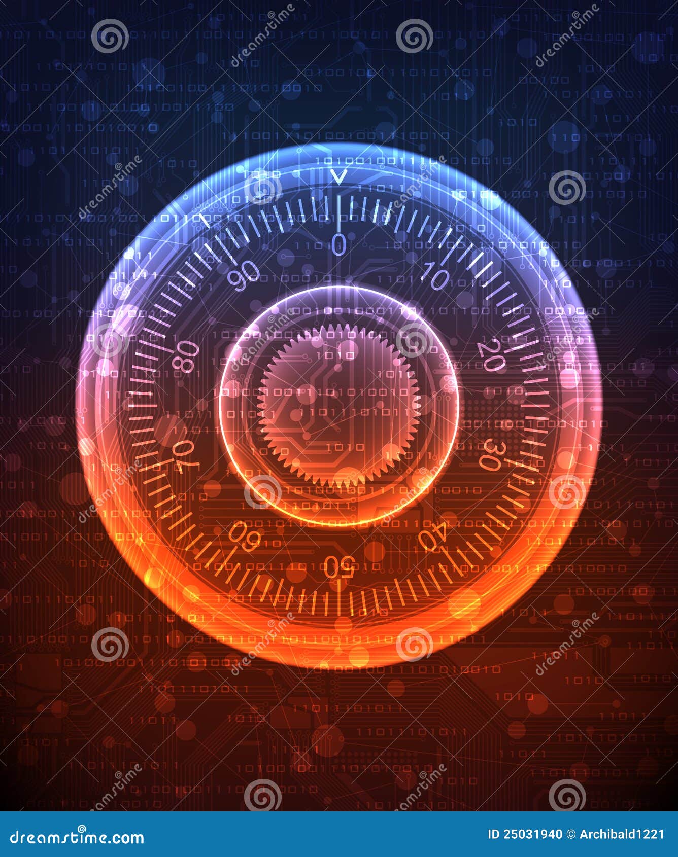 Computer data safety stock vector. Illustration of creative - 25031940