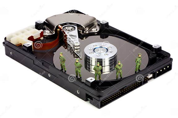 Computer Data Security Concept Stock Photo - Image of figure, hard: 3716778