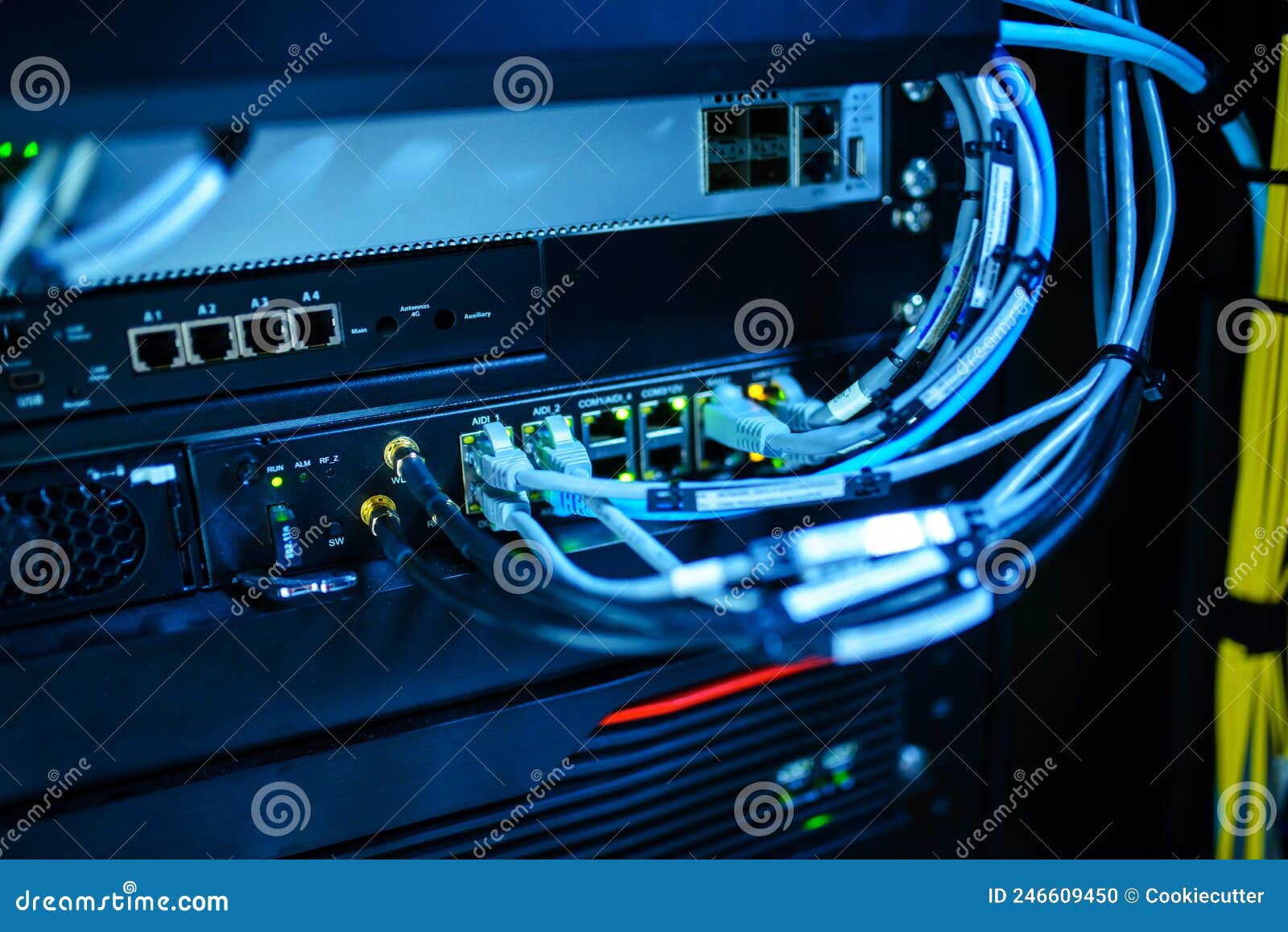Computer data server stock photo. Image of internet - 246609450