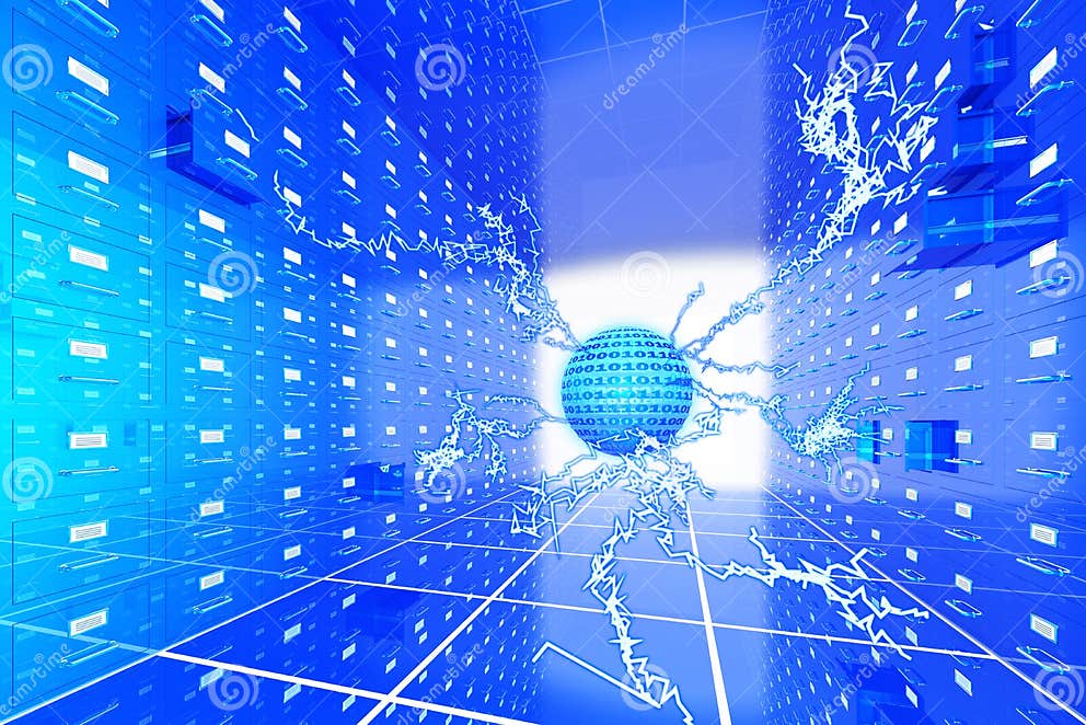 Computer data storage stock illustration. Illustration of hosting ...