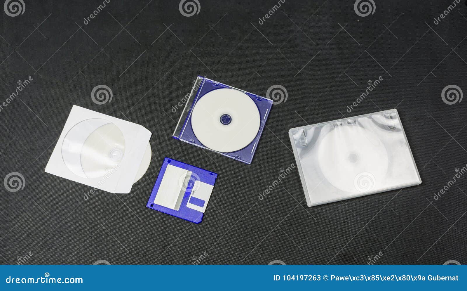 Computer Data Storage - Diskette and CDs. Stock Image - Image of type ...