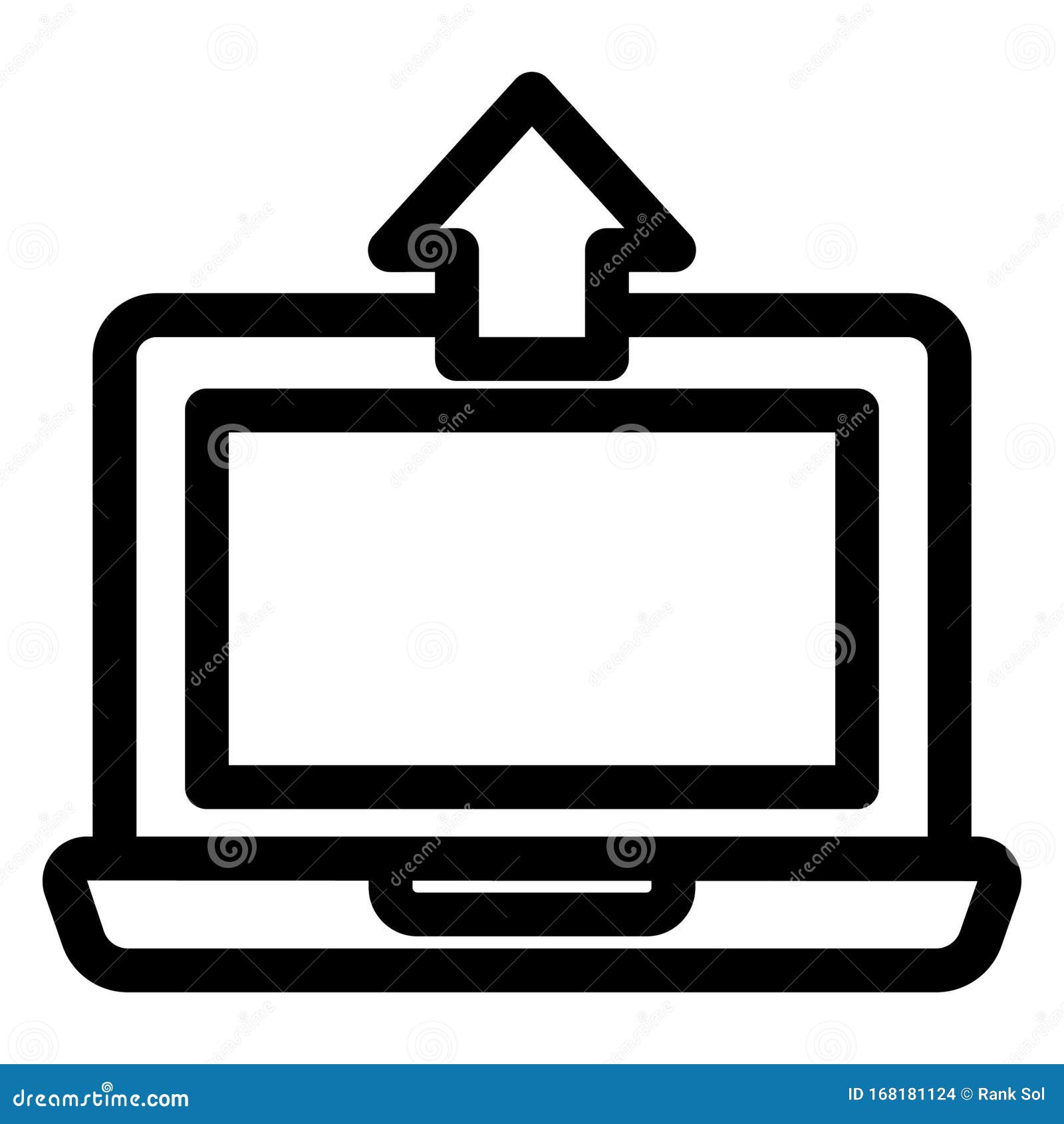 Computer, Data Transfer Isolated Vector Icon Which Can Be Easily ...