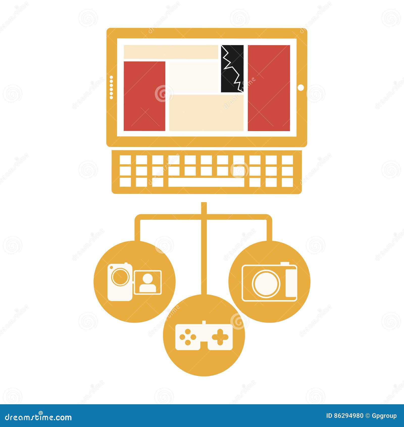 Computer Database Server Icon Stock Stock Illustration - Illustration ...