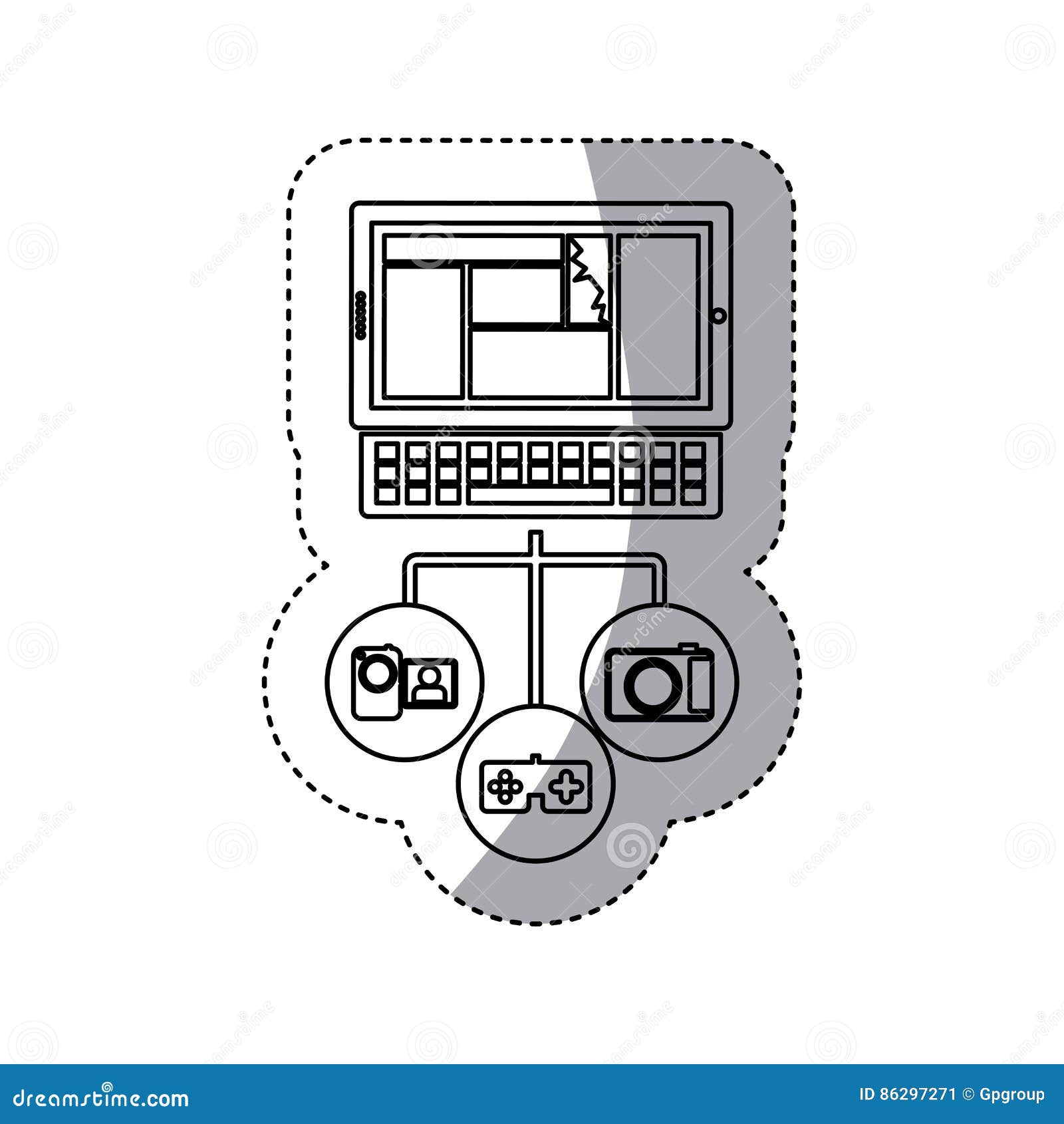 Computer Database Server Icon Stock Stock Illustration - Illustration ...