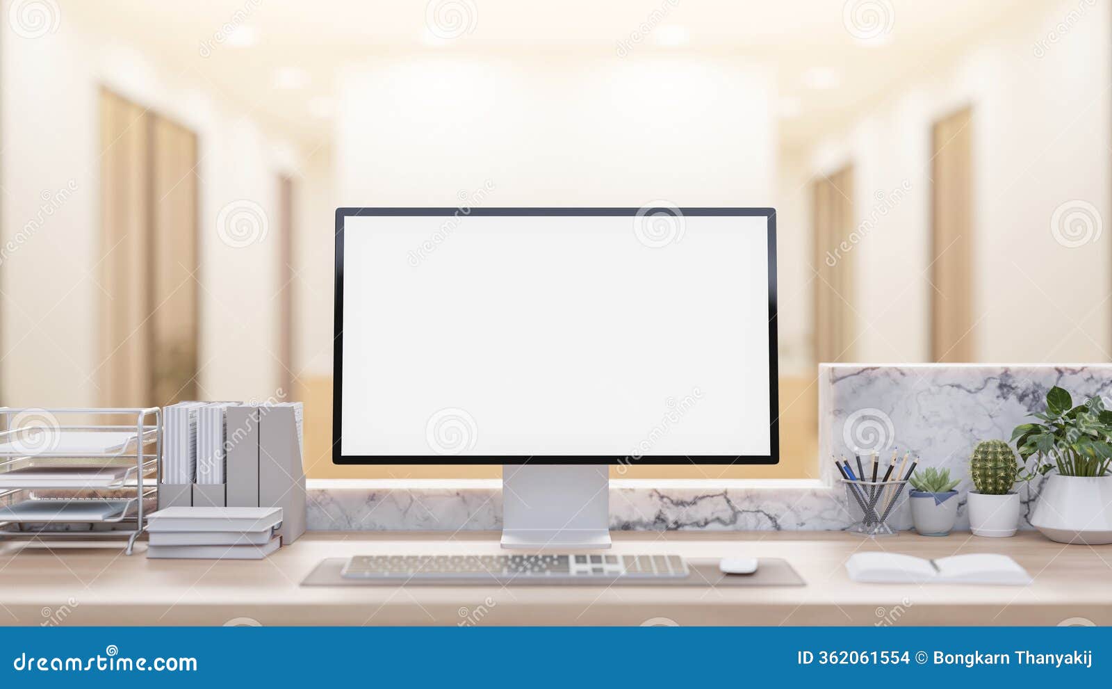 Reception Counter Cartoon Vector | CartoonDealer.com #30503281