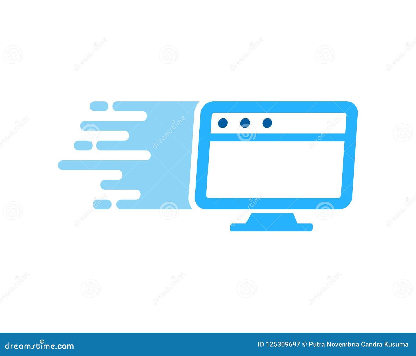 Computer Delivery Logo Icon Design Stock Vector - Illustration of ...