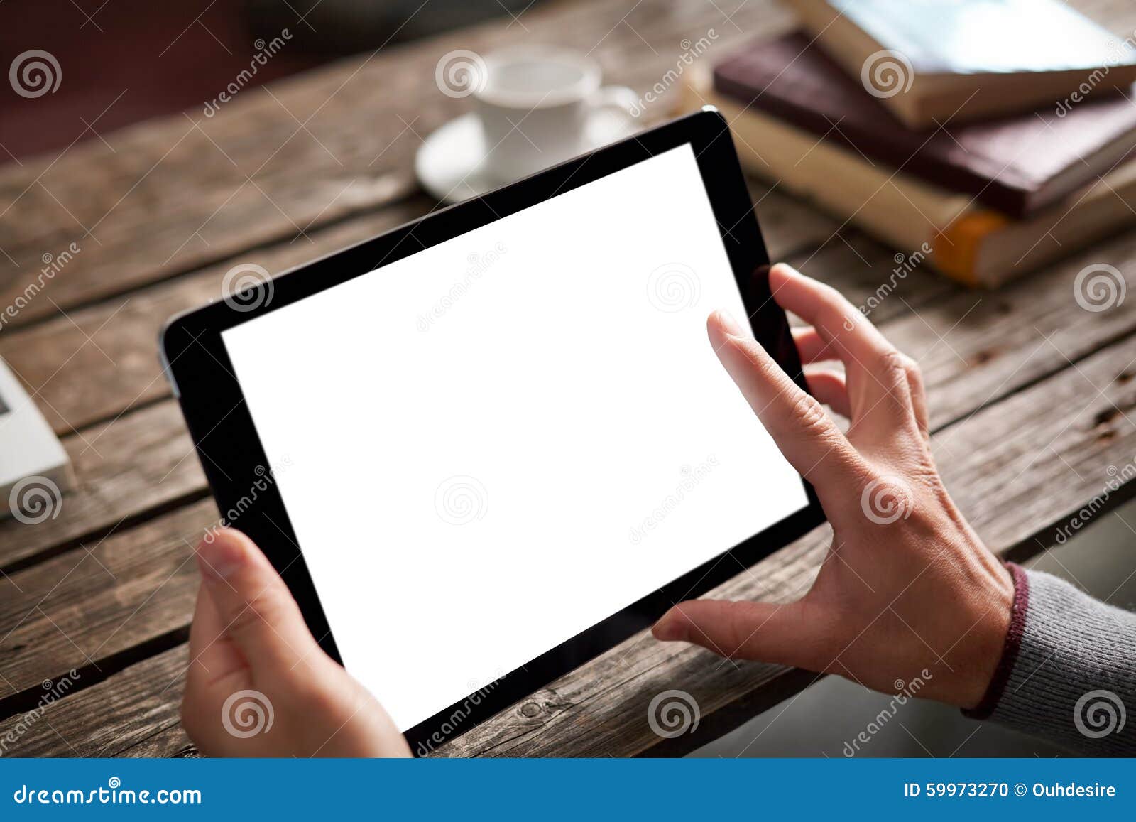 Computer Della Compressa Di Digital Con Lo Schermo Isolato Fotografia ...