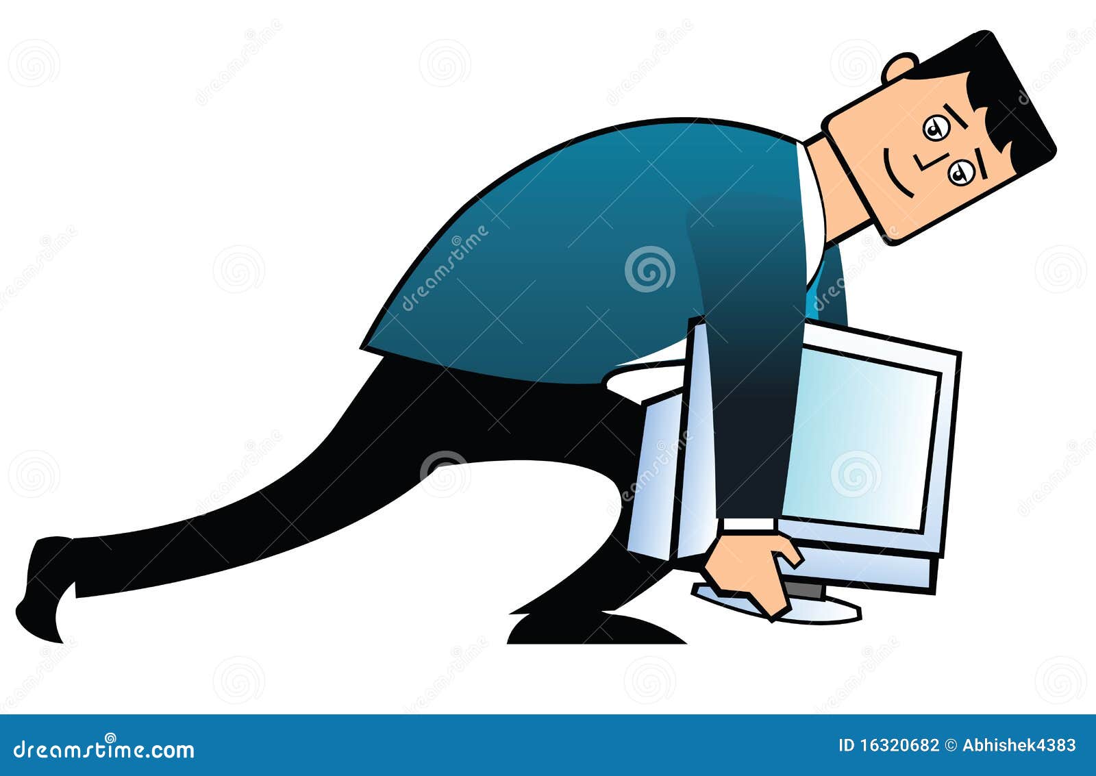 Computer dependency stock illustration. Illustration of clip - 16320682