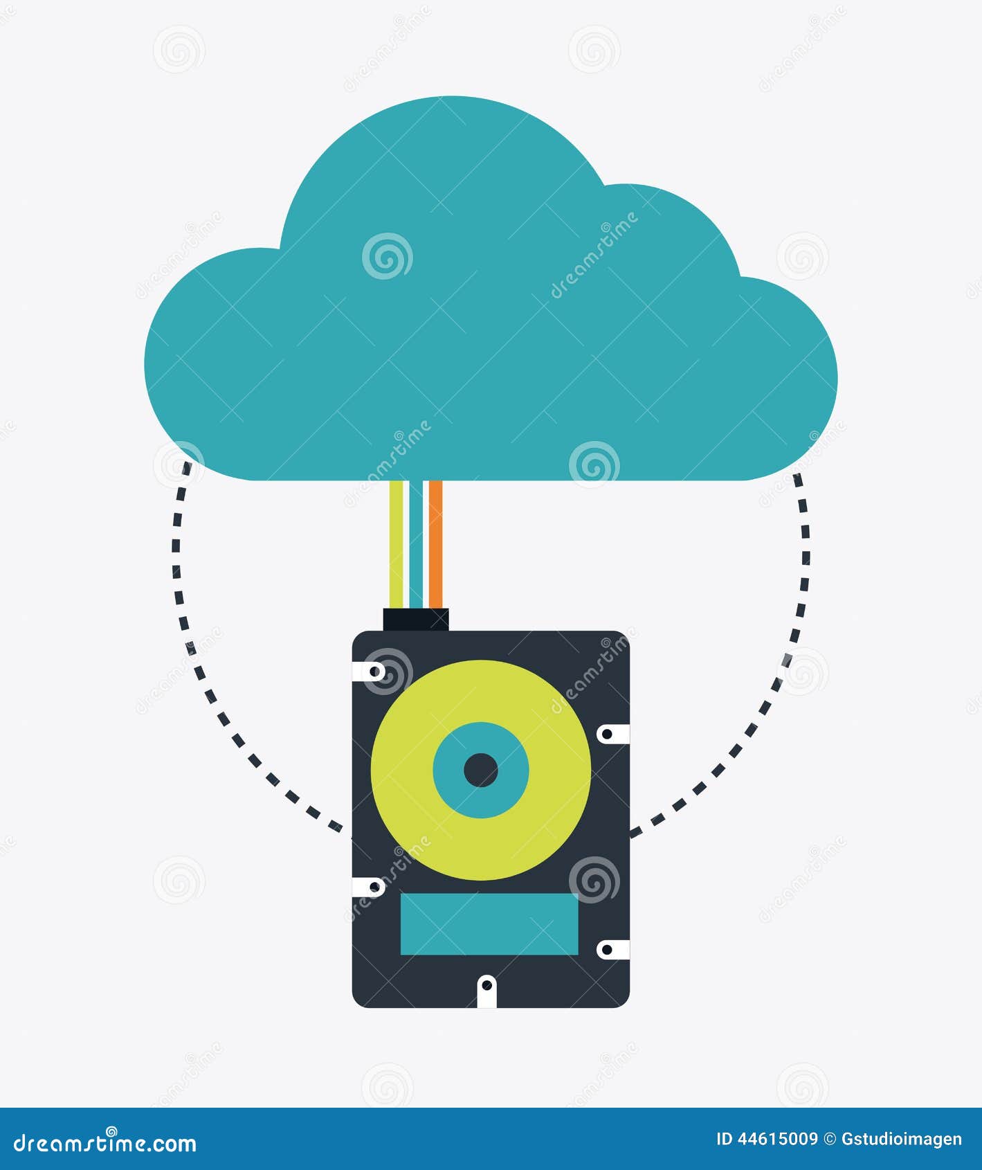 Computer design stock vector. Illustration of cloud, multimedia - 44615009