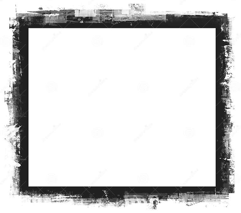 Computer Designed Grunge Border Stock Illustration - Illustration of ...