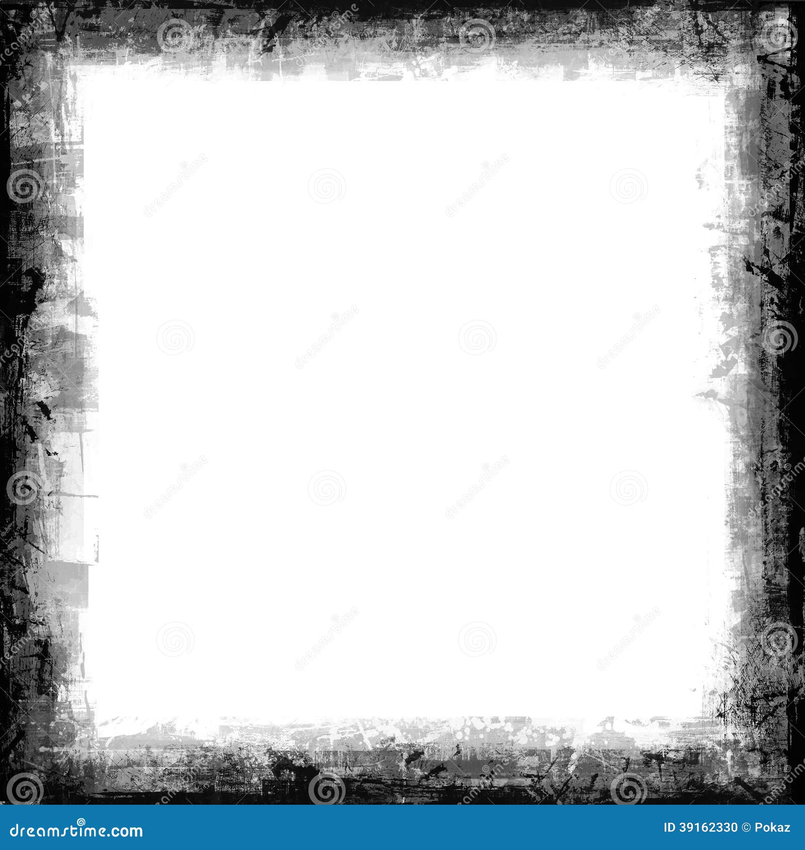 Computer Designed Grunge Border Stock Illustration - Illustration of ...