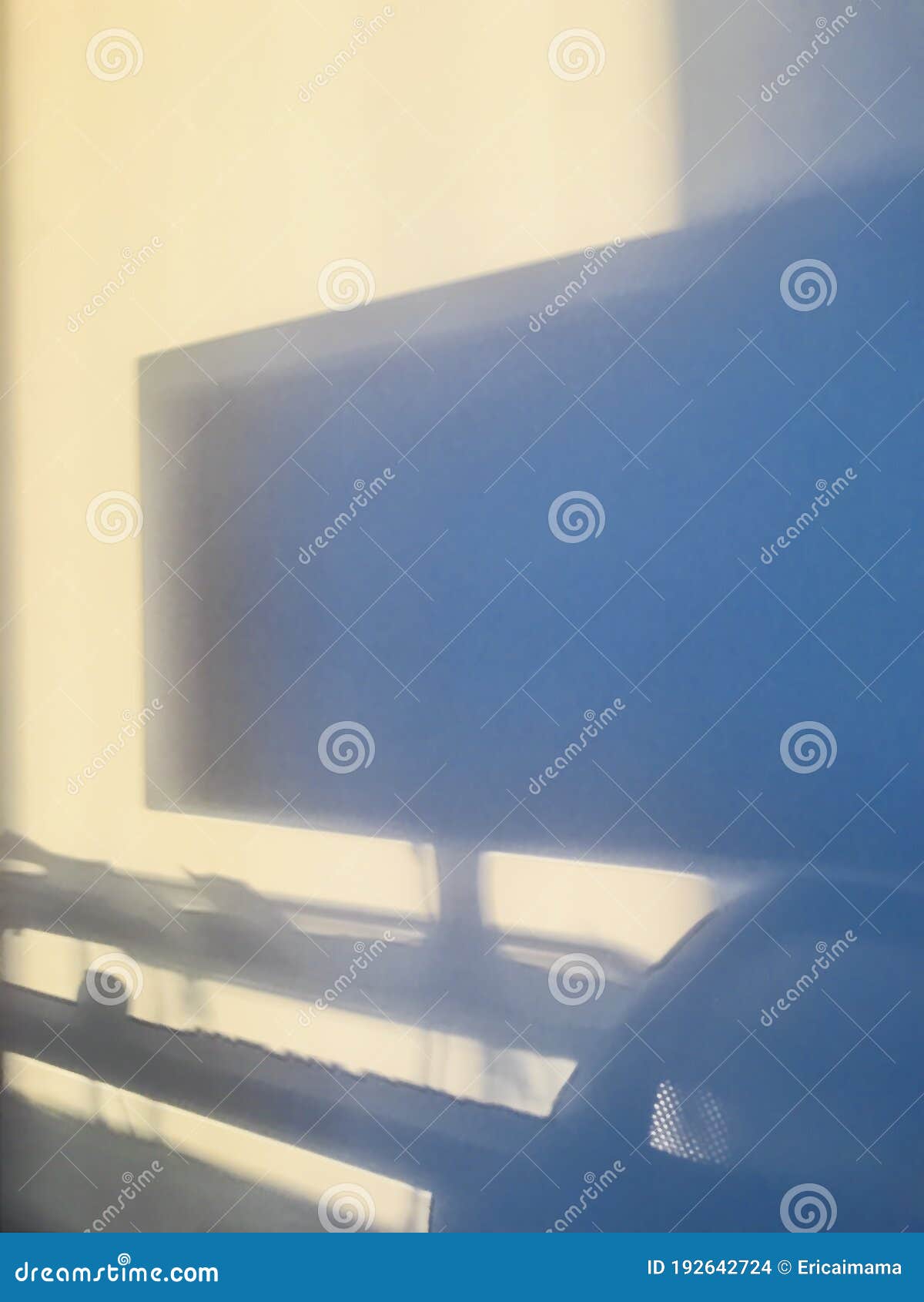 Computer Desk Shadow on the Wall. Stock Photo - Image of chair, beauty ...