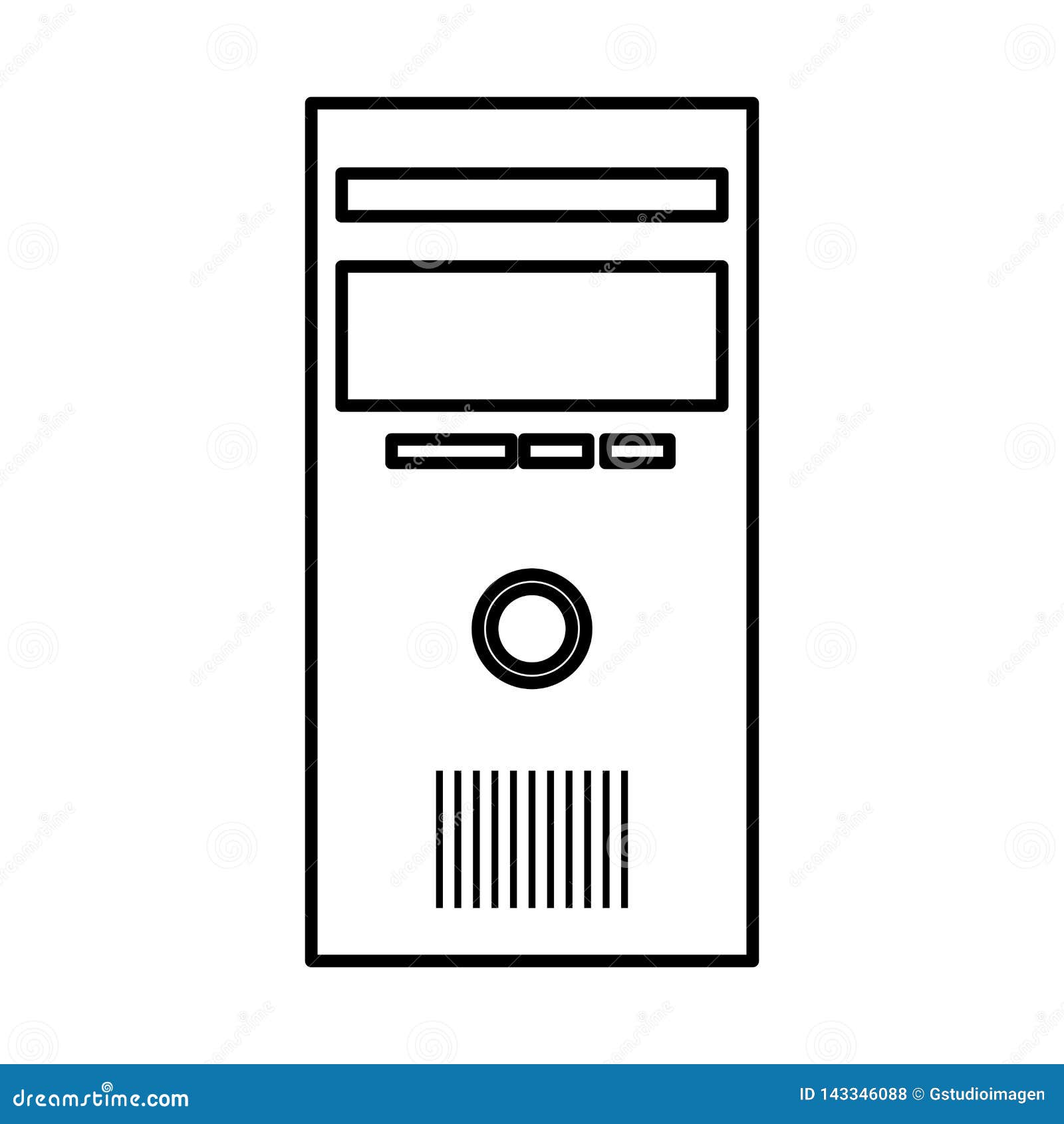 Computer Desktop Cpu Isolated Icon Stock Vector - Illustration of ... Computer Desktop Cpu Isolated Icon Stock Vector - Illustration of ...