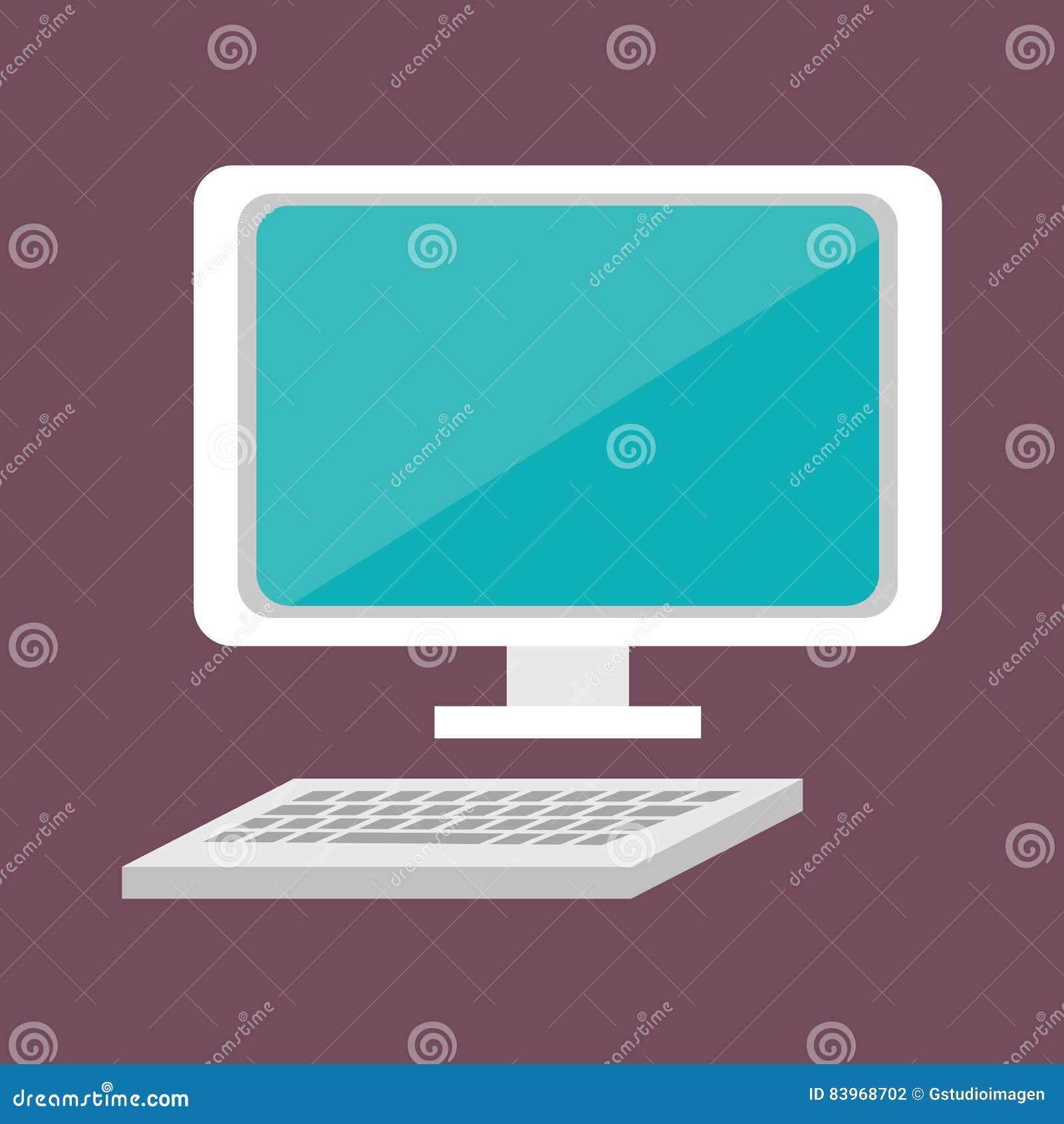 Computer desktop icon stock illustration. Illustration of screen - 83968702