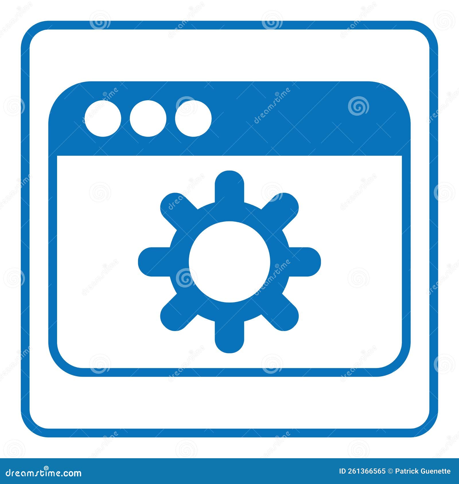 Computer Development Settings, Icon Stock Vector - Illustration of ...