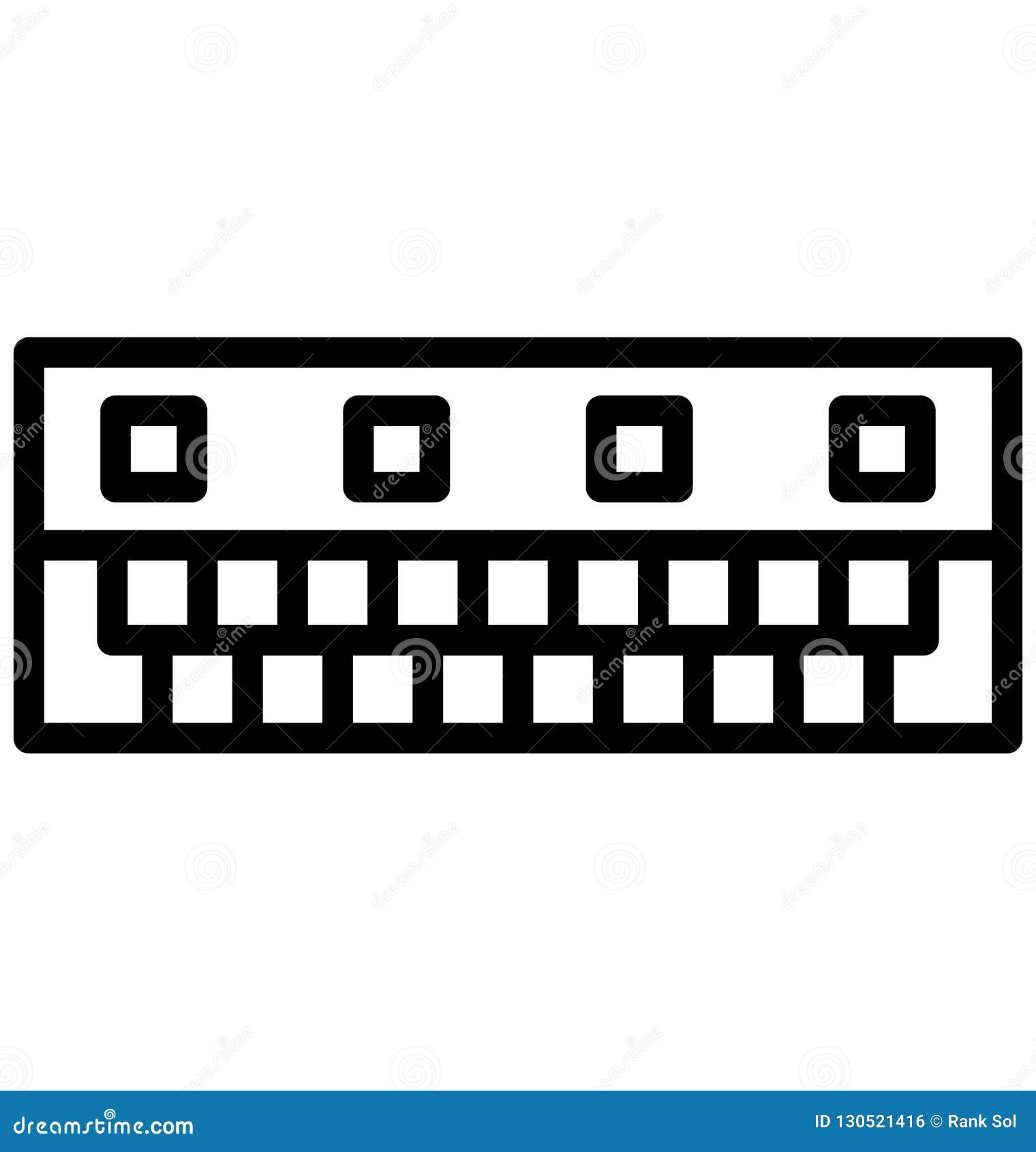 Computer Device, Computer Hardware Isolated Vector Icon that Can Be ...