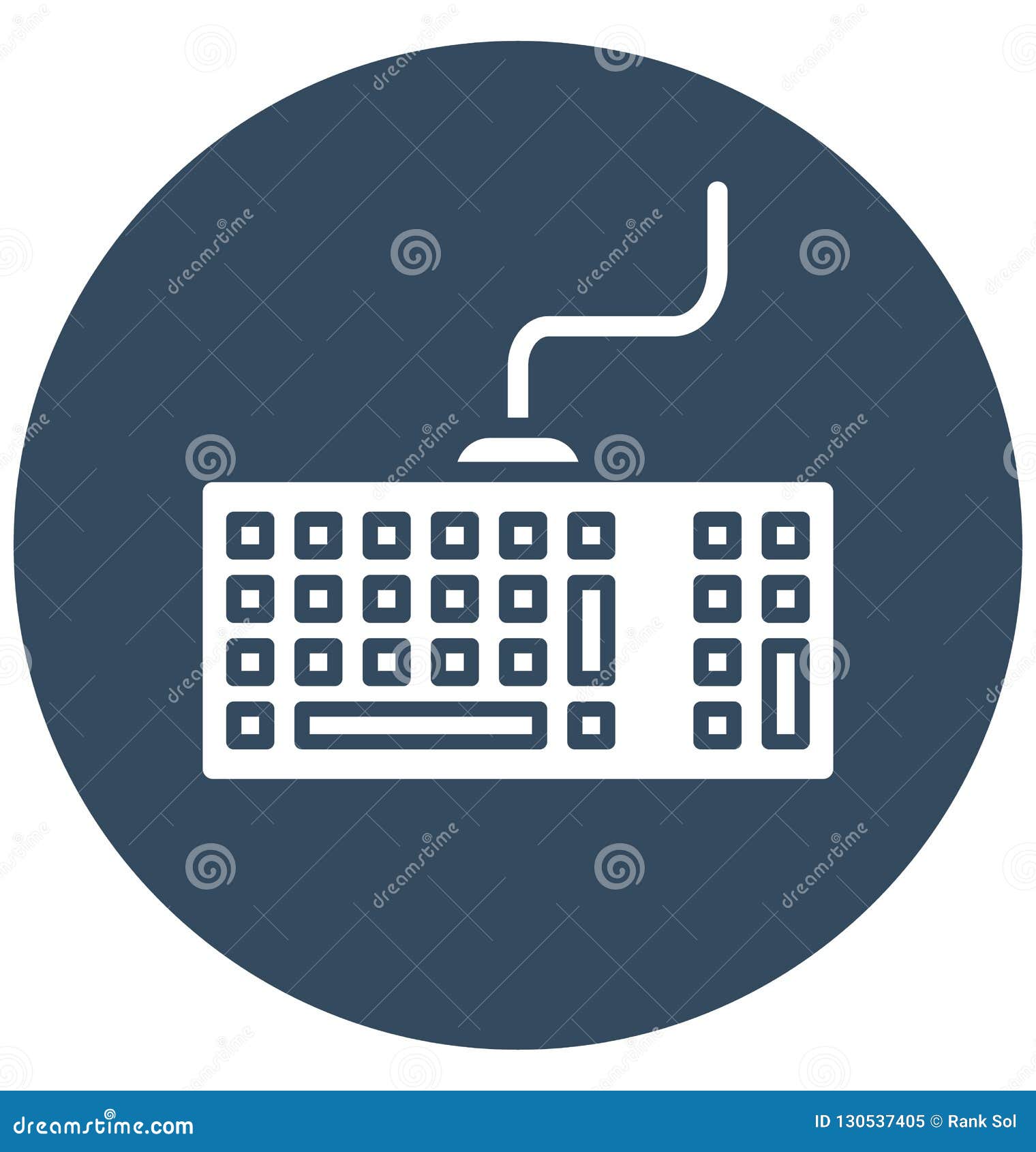 Computer Device, Computer Hardware Isolated Vector Icon that Can Be Easily Edited in Any Size or ...