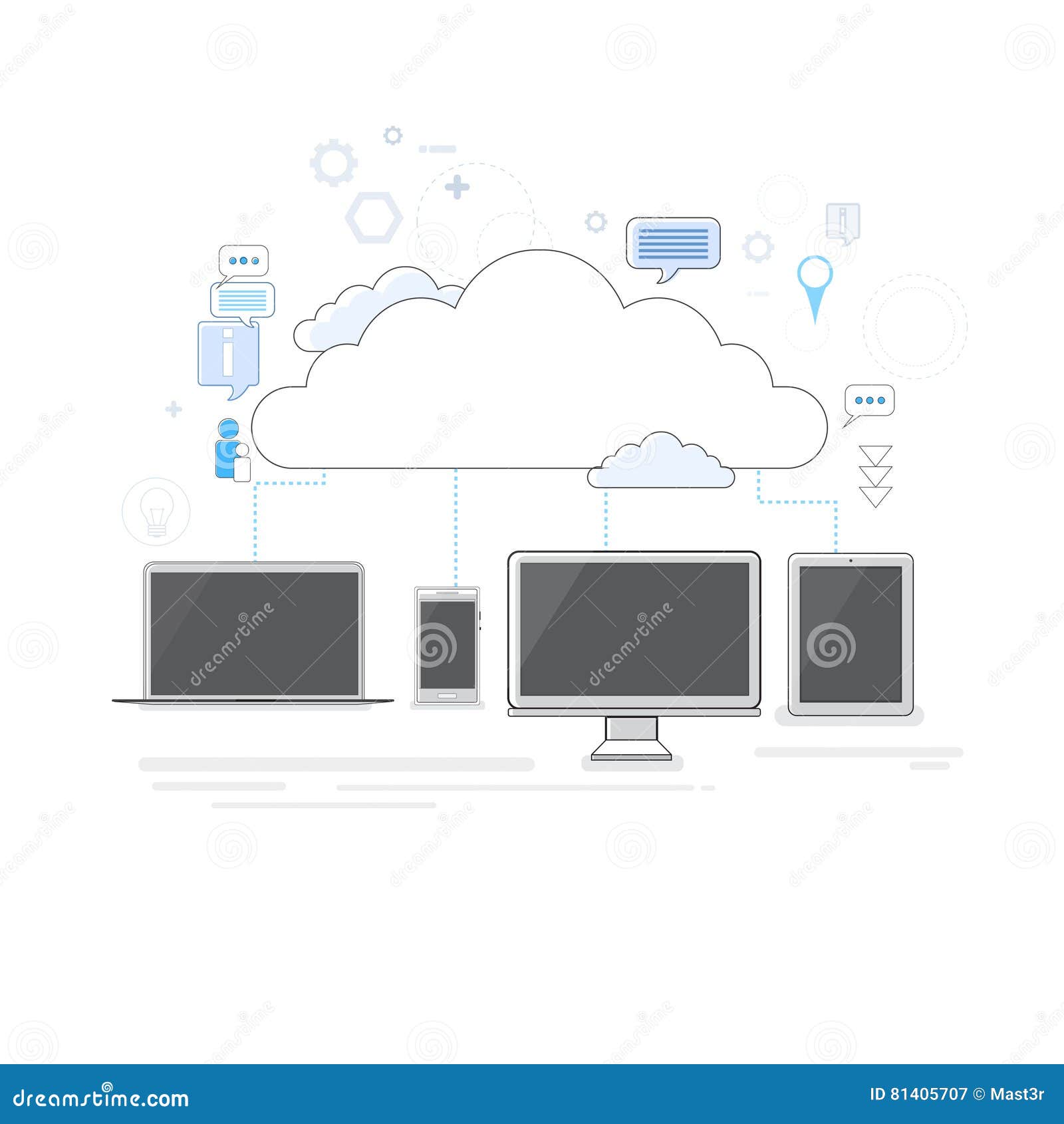 Ssl Security Thin Line Icon Certificate Protected Vector Illustration