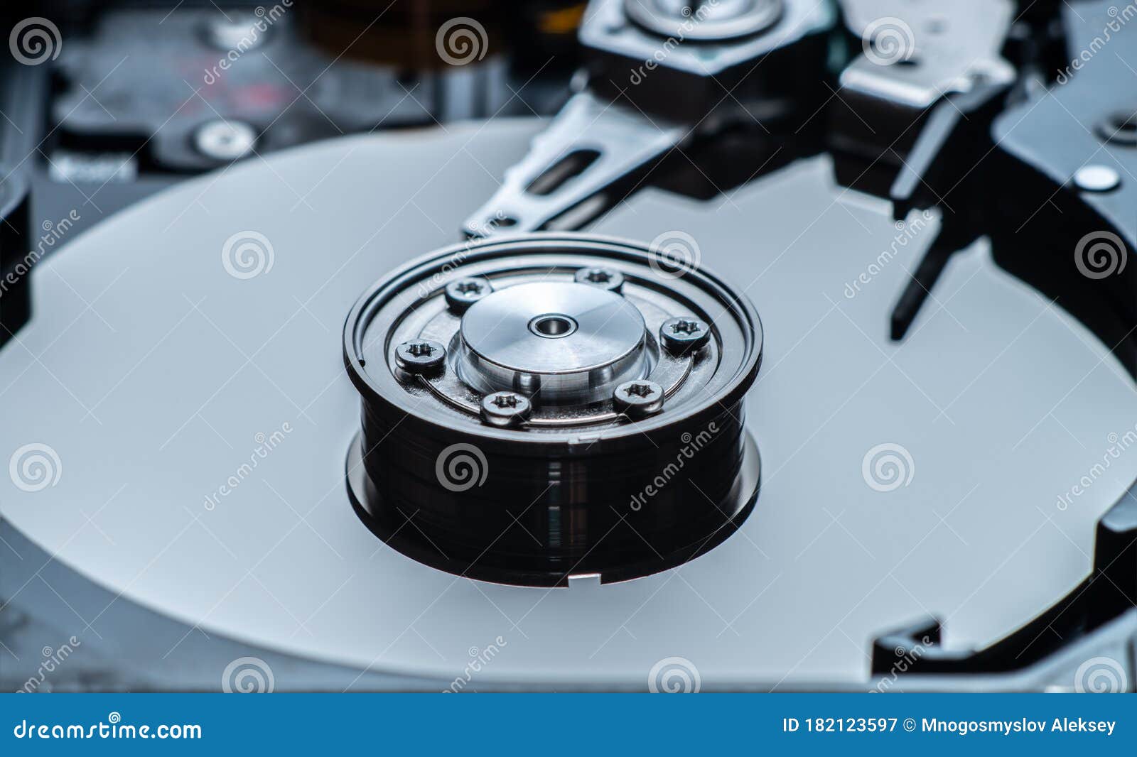 Computer Device Hdd Hard Disk Stock Image - Image of electronic, macro ...