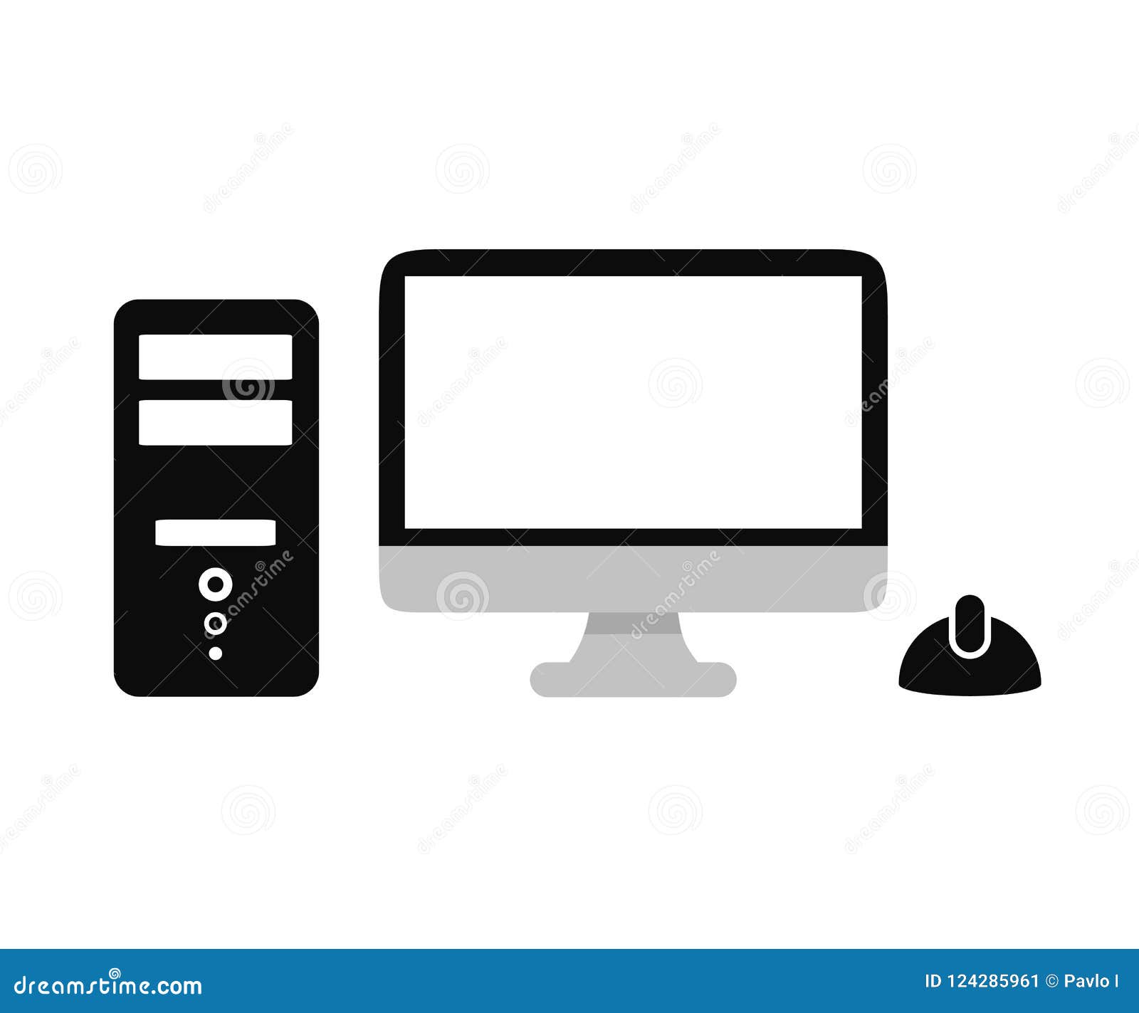 Computer Device Icon, Office Appliances - Vector Stock Vector ...