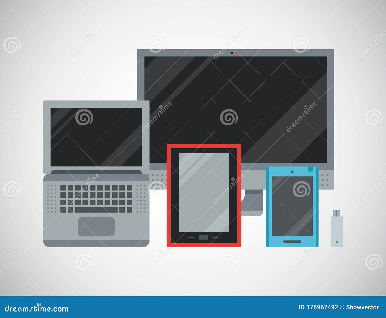 Computer Devices and Connected Mobile Communication High Tech ...