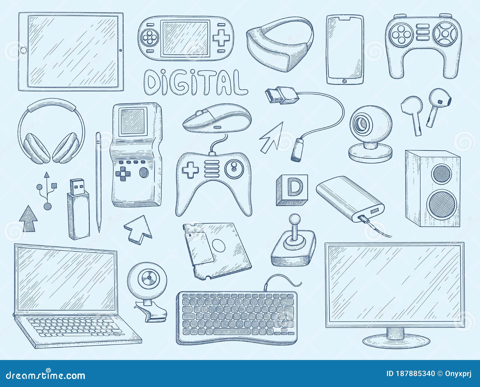 Computer Devices. Electronic Gadgets Tablet Smartphone Pc Laptop ...