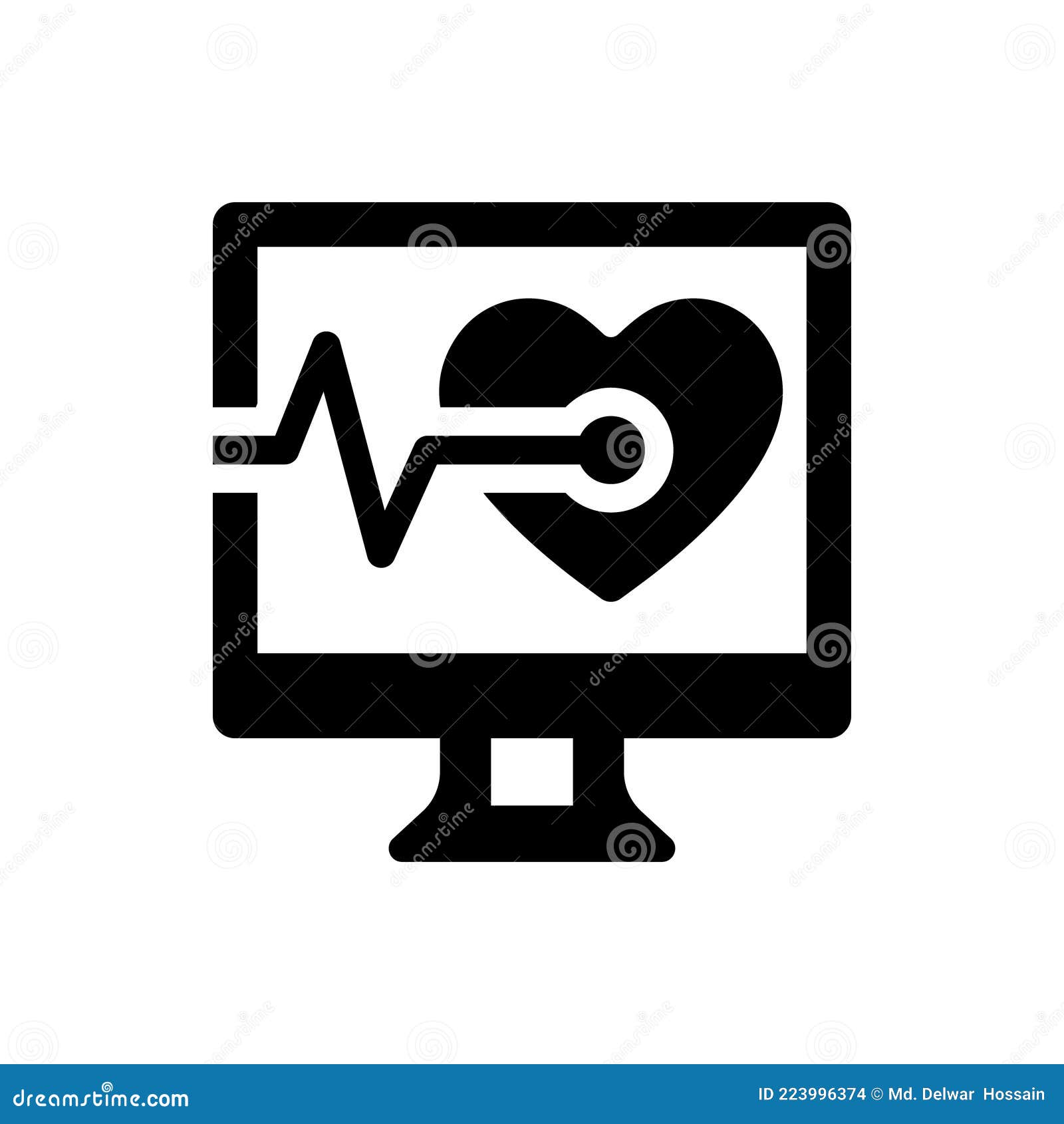 Computer diagnostic icon stock vector. Illustration of hardware - 223996374