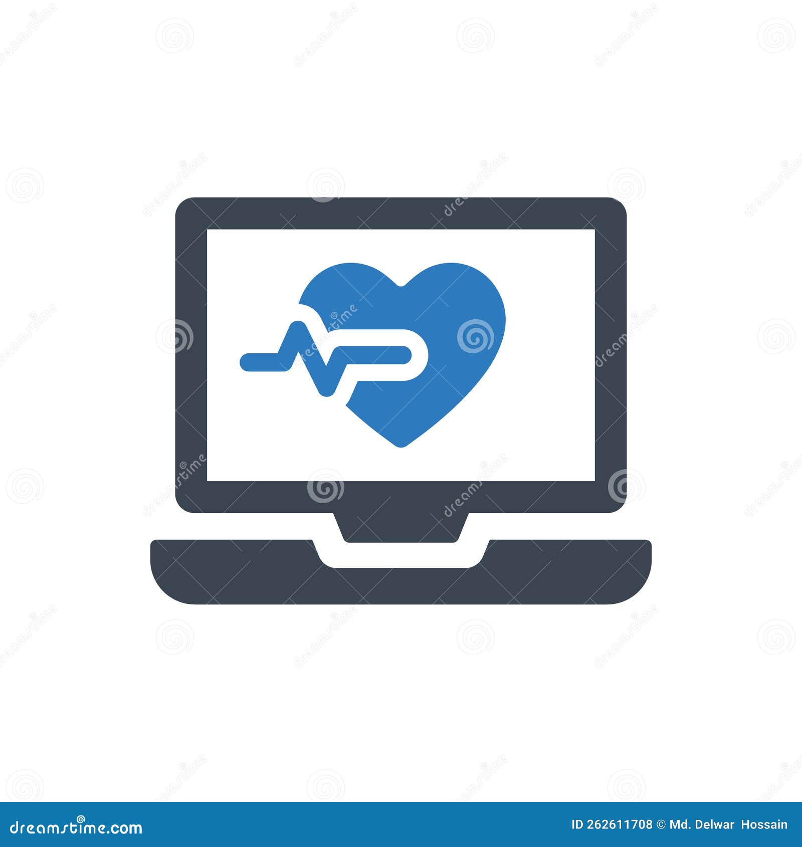 Computer diagnostic icon stock vector. Illustration of support - 262611708