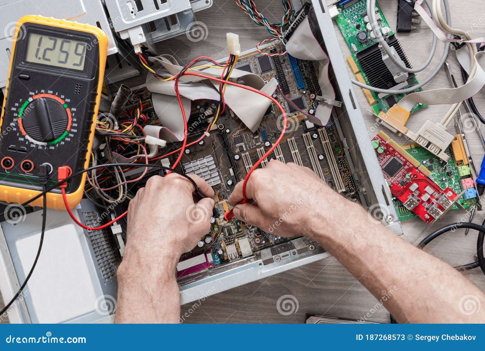 Computer diagnostics stock image. Image of test, service - 187268573