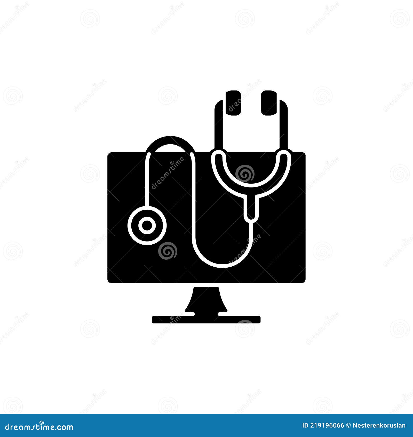 Computer Diagnostics Black Glyph Icon Stock Vector - Illustration of ...