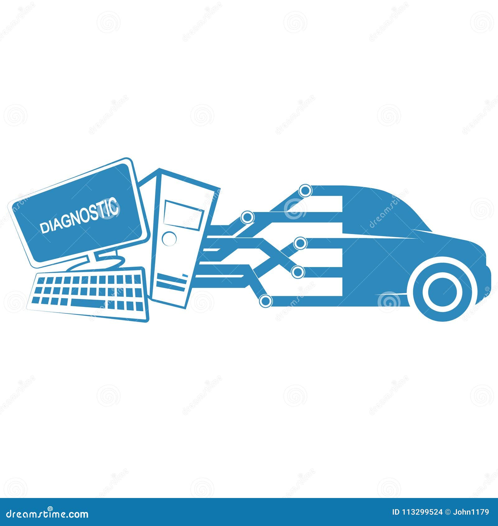Computer Diagnostics of Cars Stock Vector - Illustration of business ... Computer Diagnostics of Cars Stock Vector - Illustration of business ...