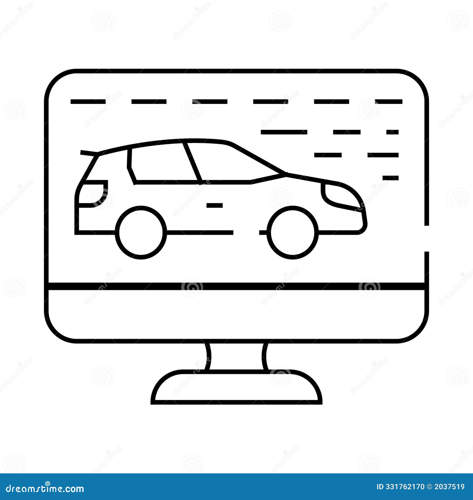 Computer Diagnostics of Cars Line Icon Vector Illustration Stock ... Computer Diagnostics of Cars Line Icon Vector Illustration Stock ...