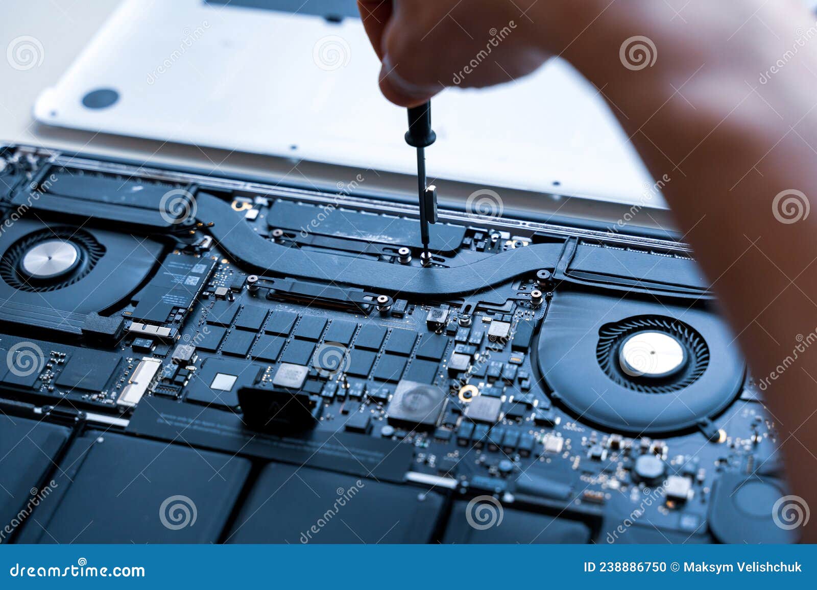 Computer Diagnostics. Maintenance Repair Engineer Support Stock Photo ...