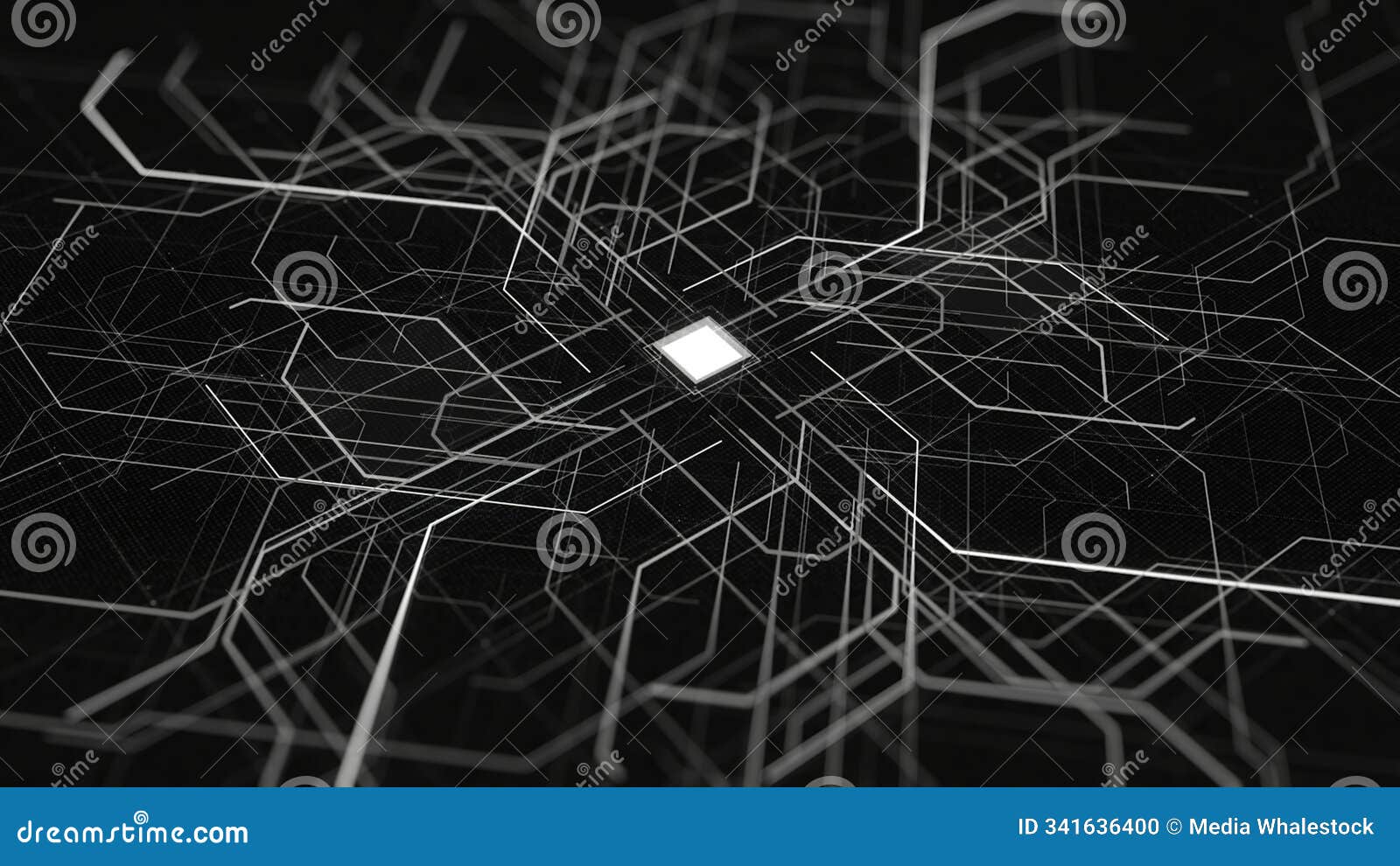 Computer Diagram of Moving Networks of Internet. Animation Stock Photo ...