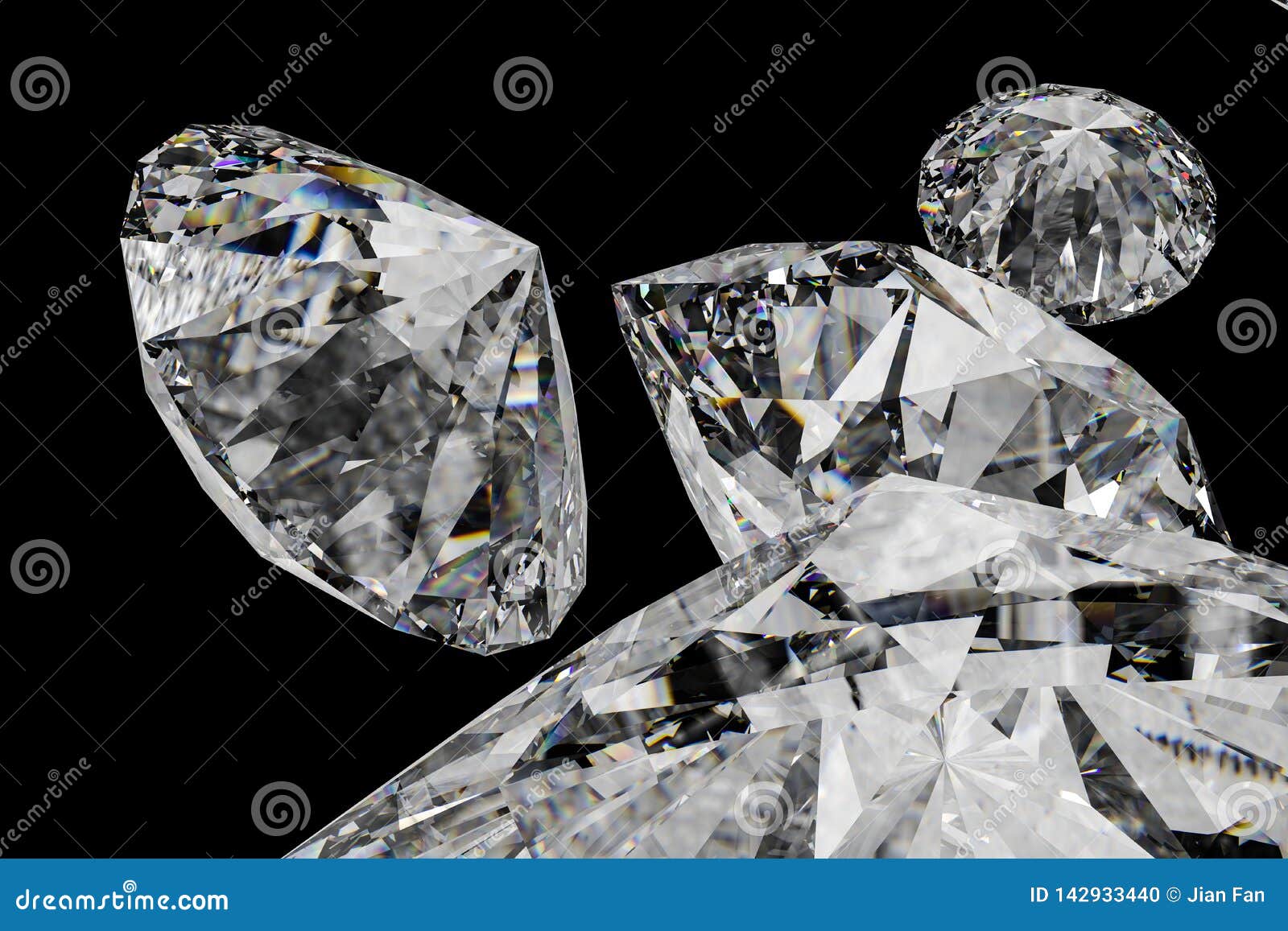 Luxury Diamond Gem, 3d Rendering Stock Photo - Image of rich, jewelry ...