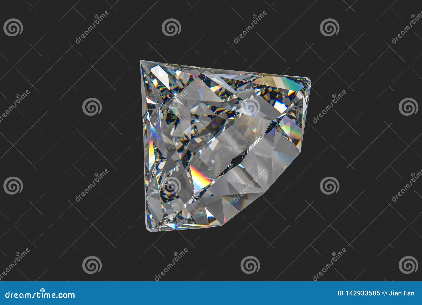 Luxury Diamond Gem, 3d Rendering Stock Image - Image of treasure ...